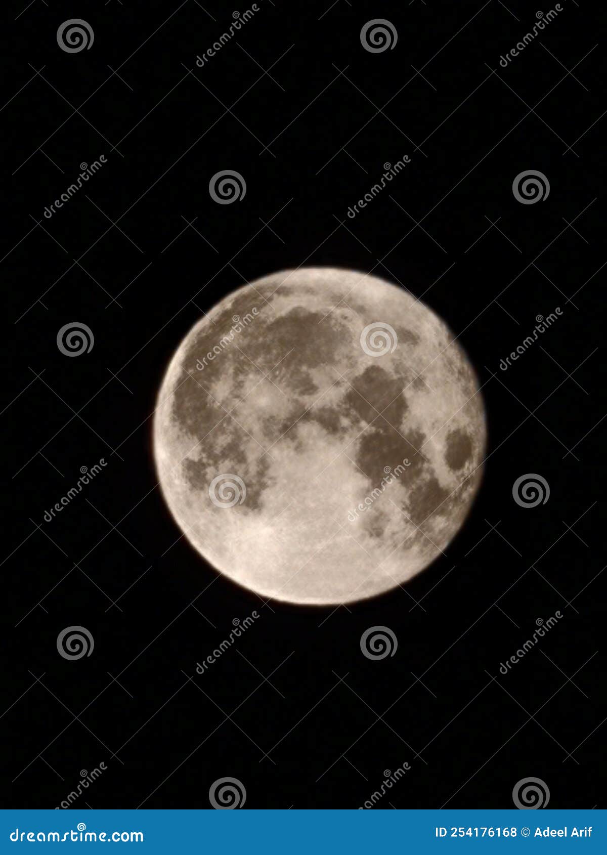 Moon at Night in the sky stock photo. Image of astronomy - 254176168