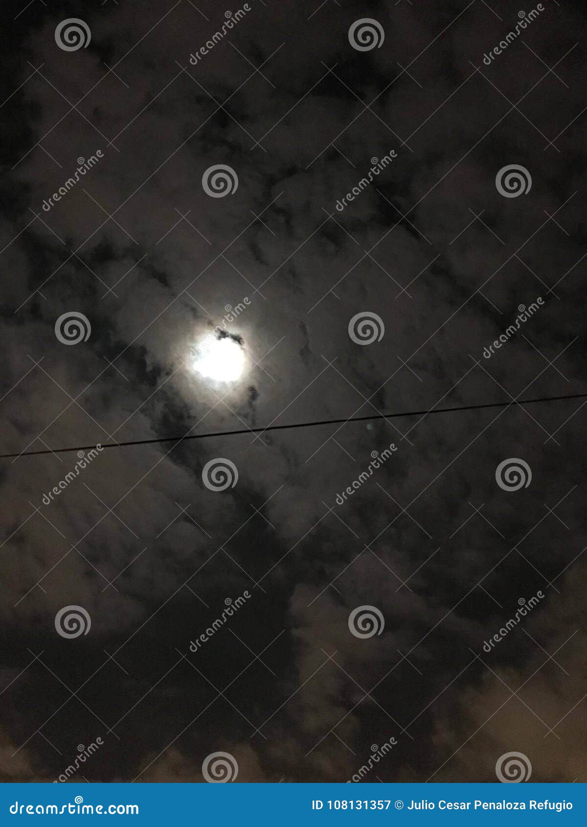 Moon during night time stock image. Image of night, time - 108131357
