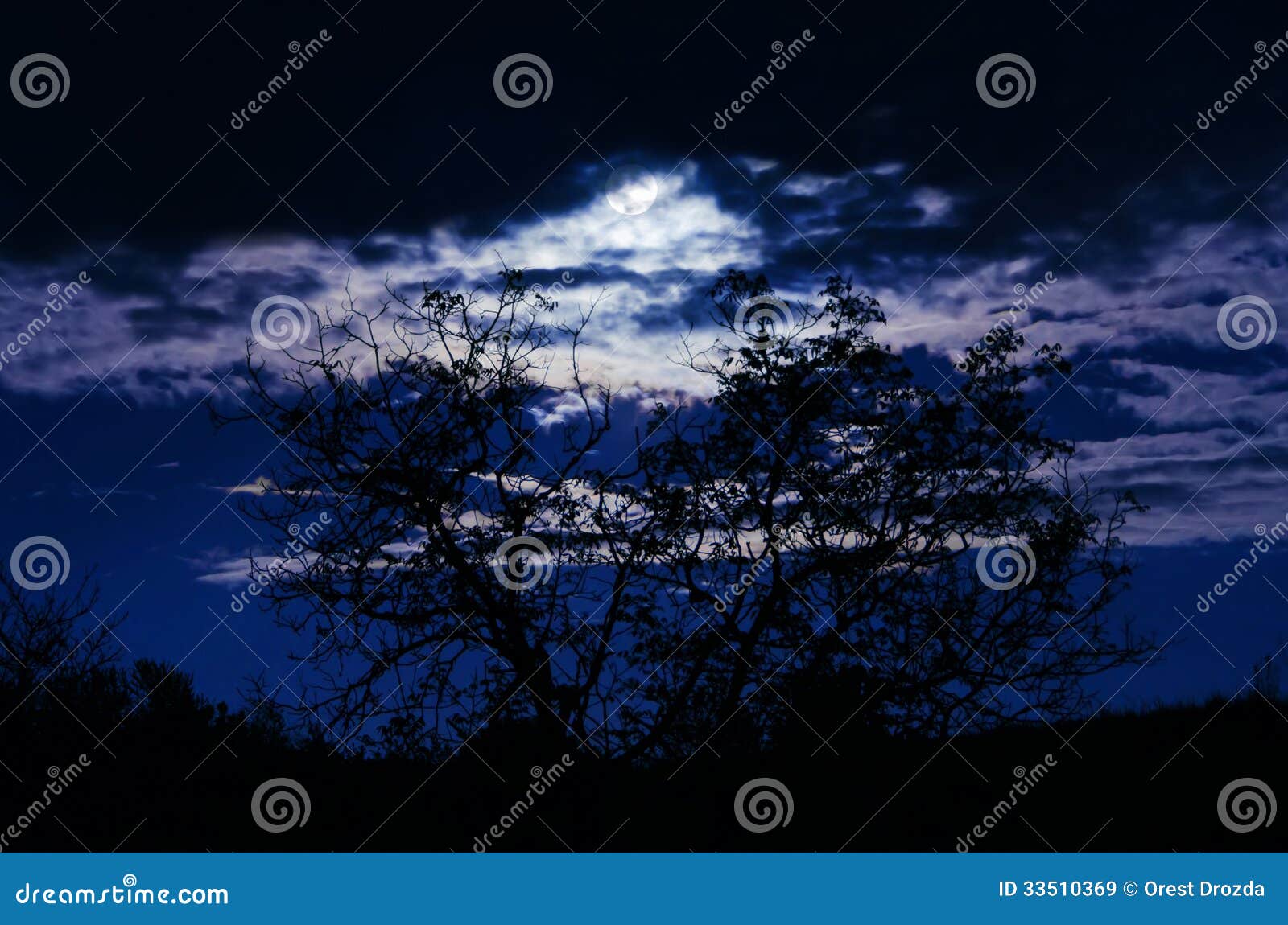 The Moon in the night stock image. Image of astronomy - 33510369