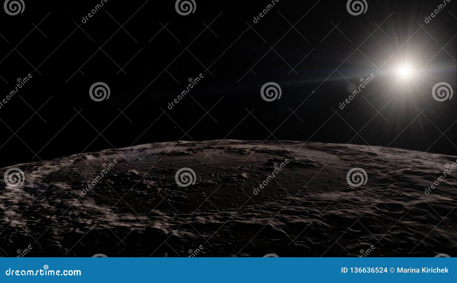Moon in Outer Space, Surface. High Quality, Resolution, 4k. this Image ...