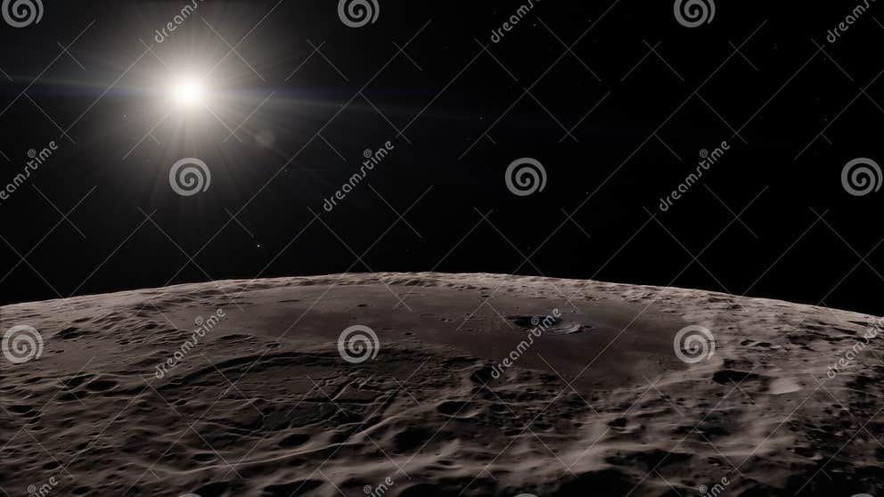 Moon in Outer Space, Surface. High Quality, Resolution, 4k. this Image ...