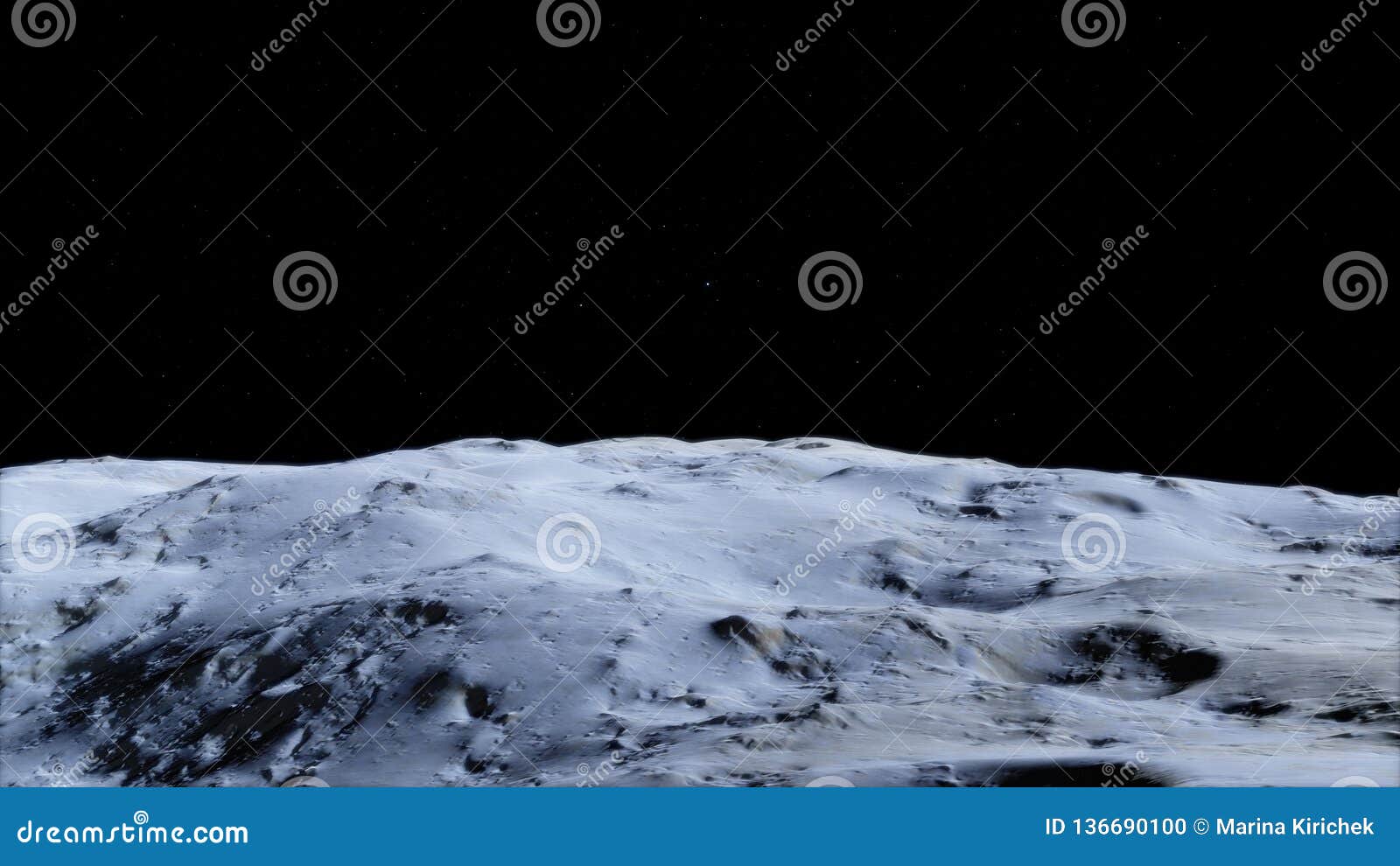 Moon in Outer Space, Surface. High Quality, Resolution, 4k. this Image ...
