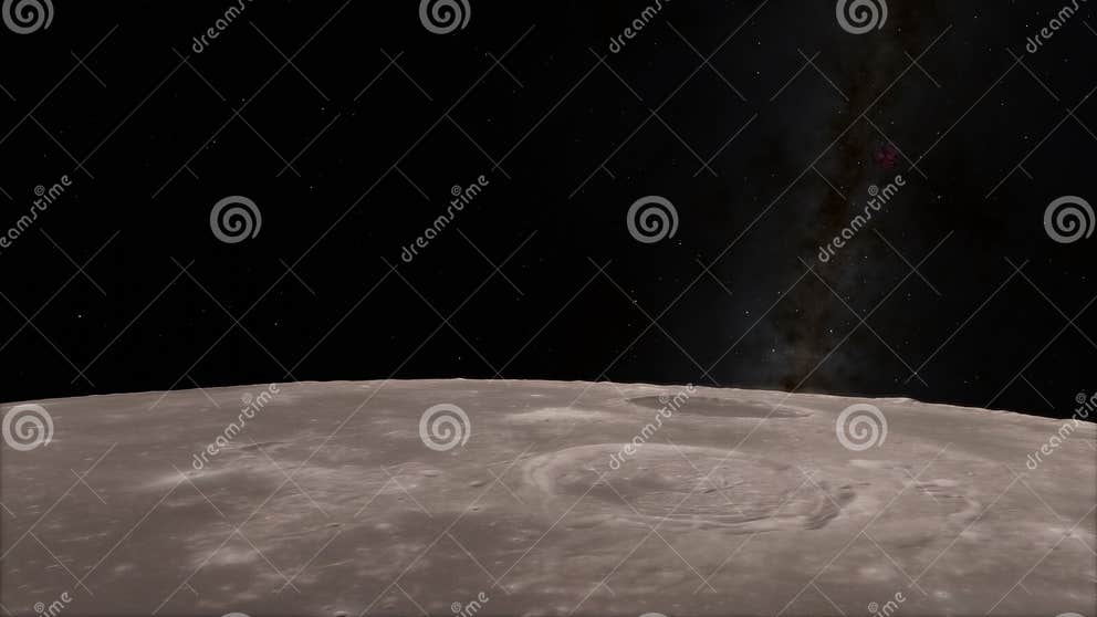 3d Render, Moon High Resolution Image, 4k in Outer Space, Surface. High ...