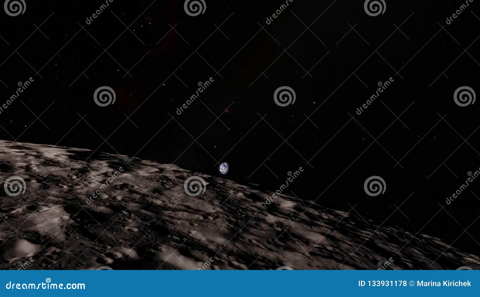 Moon in Outer Space, Surface.this Image Elements Furnished by Nasa ...