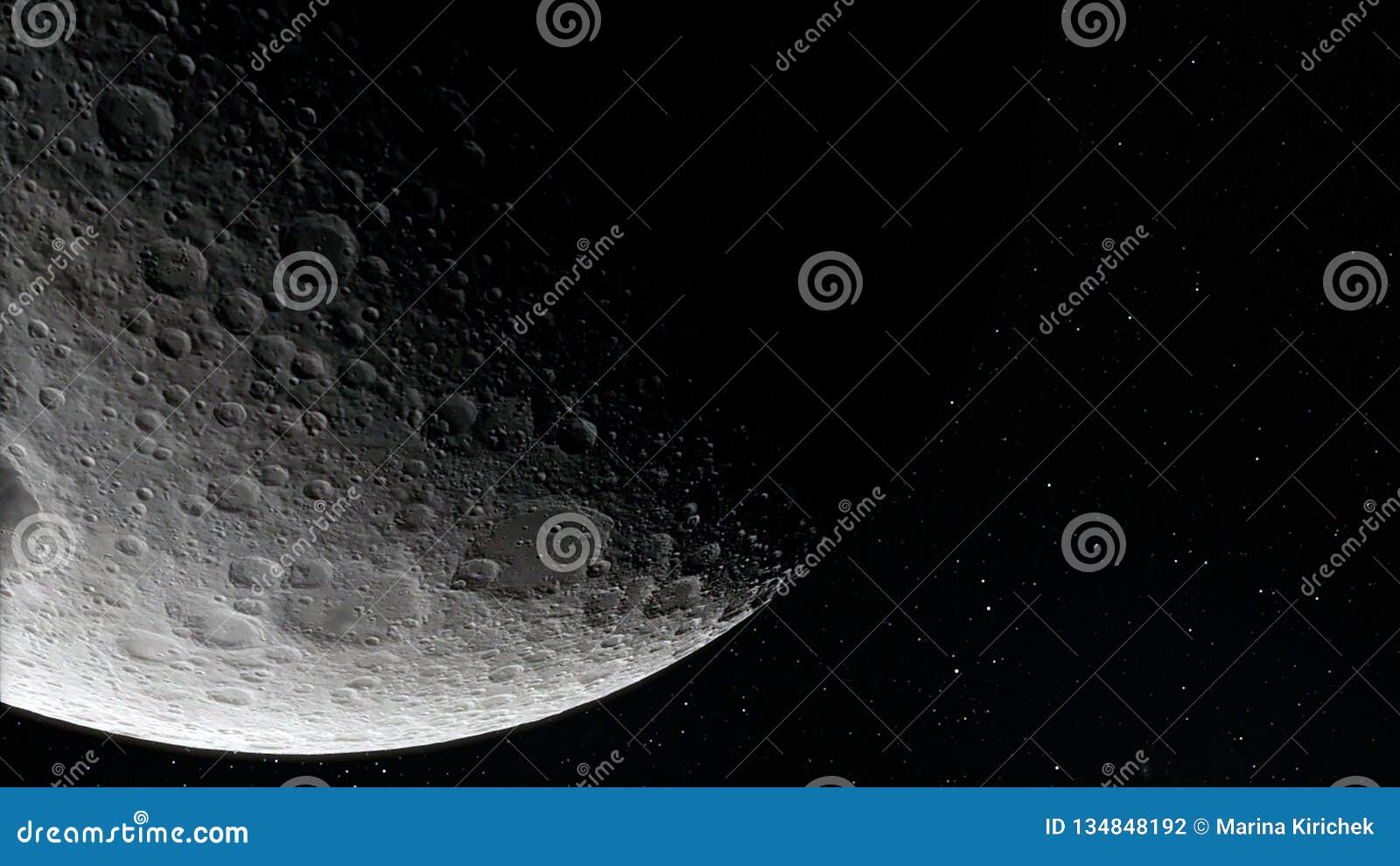 Moon in Outer Space, Surface.this Image Elements Furnished by Nasa ...