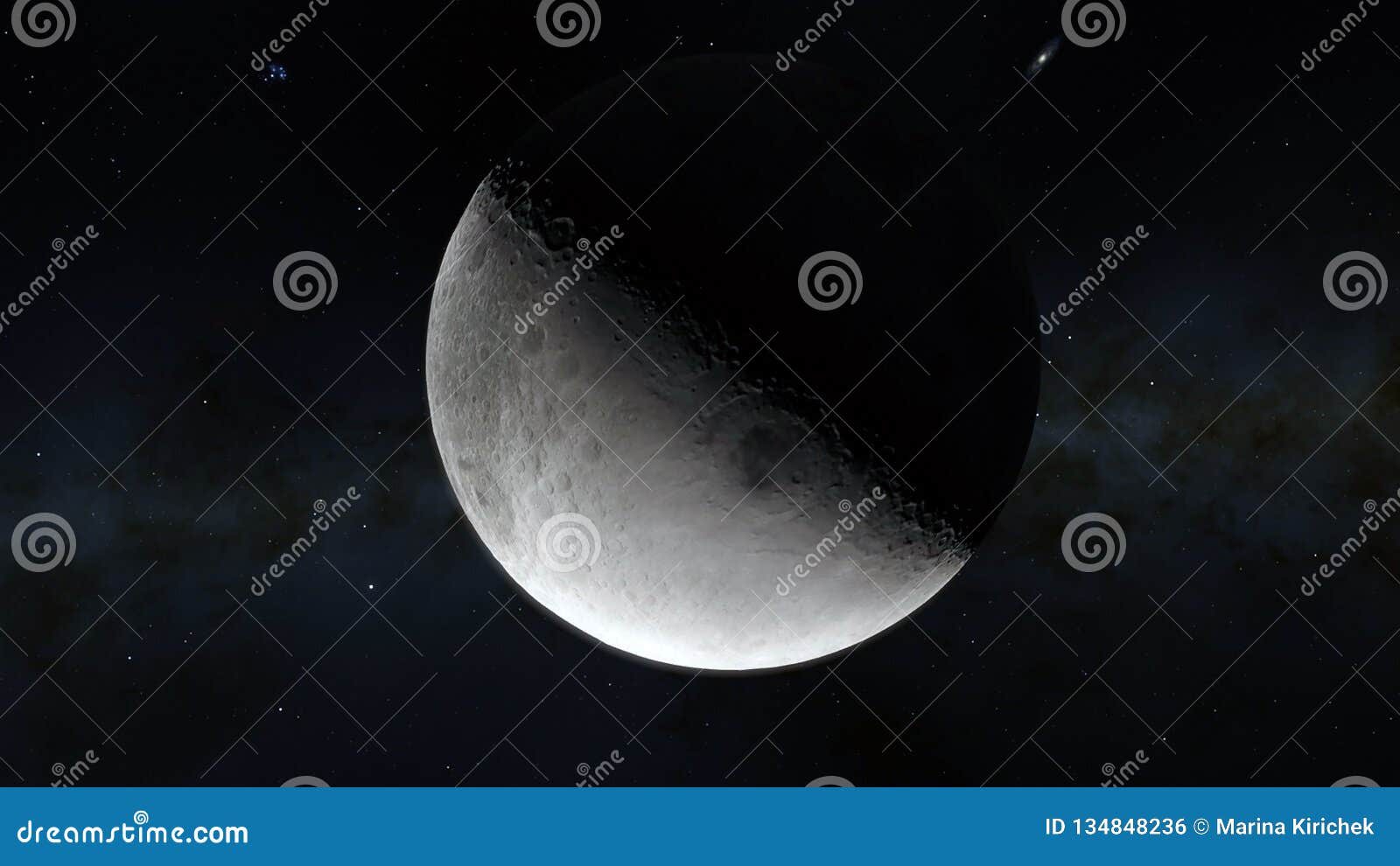 Moon in Outer Space, Surface.this Image Elements Furnished by Nasa ...