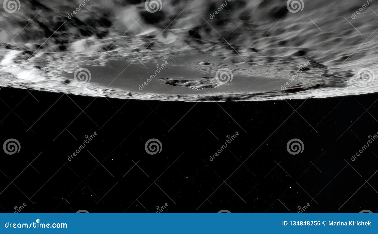 Moon in Outer Space, Surface.this Image Elements Furnished by Nasa ...