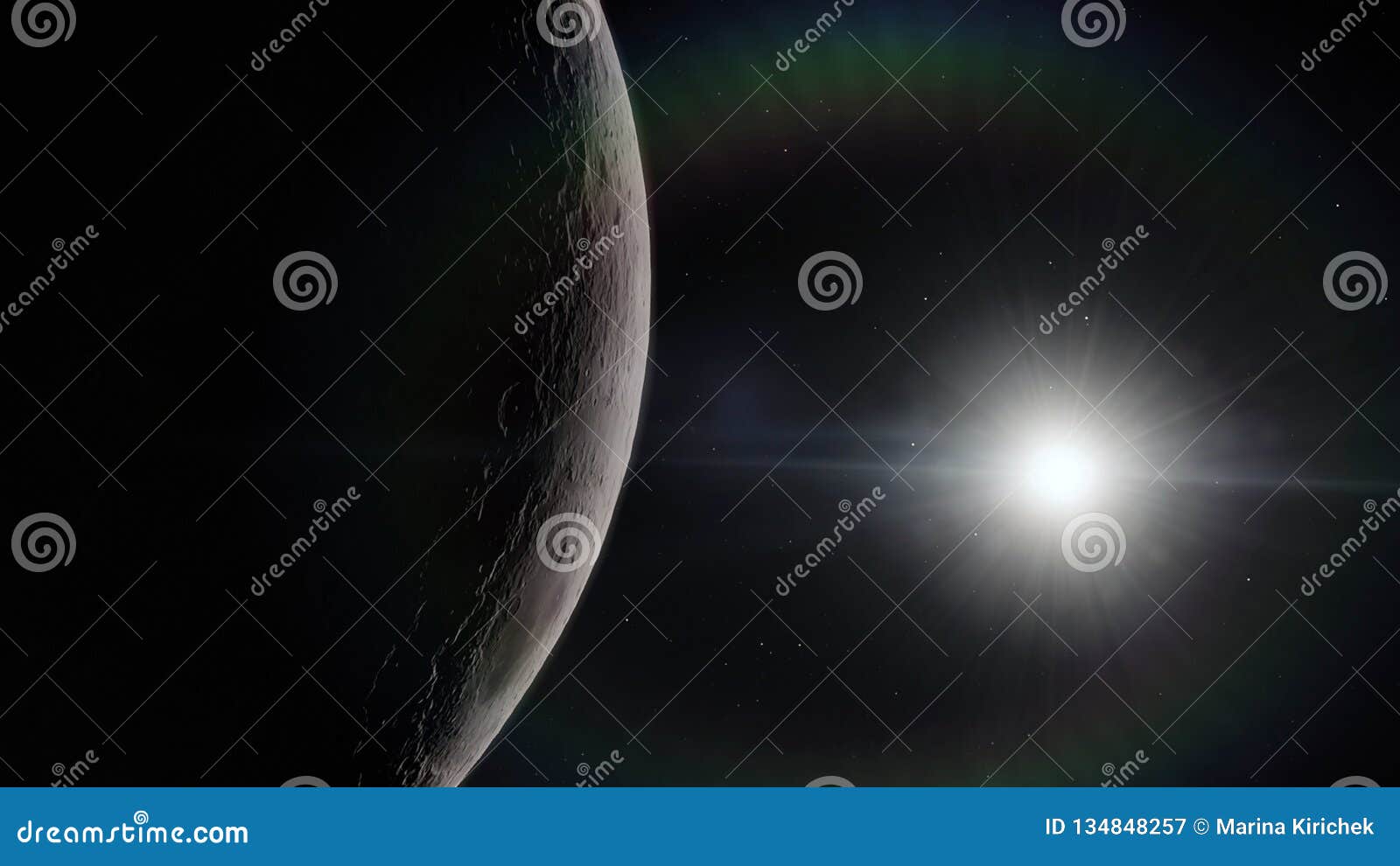 Moon in Outer Space, Surface.this Image Elements Furnished by Nasa ...