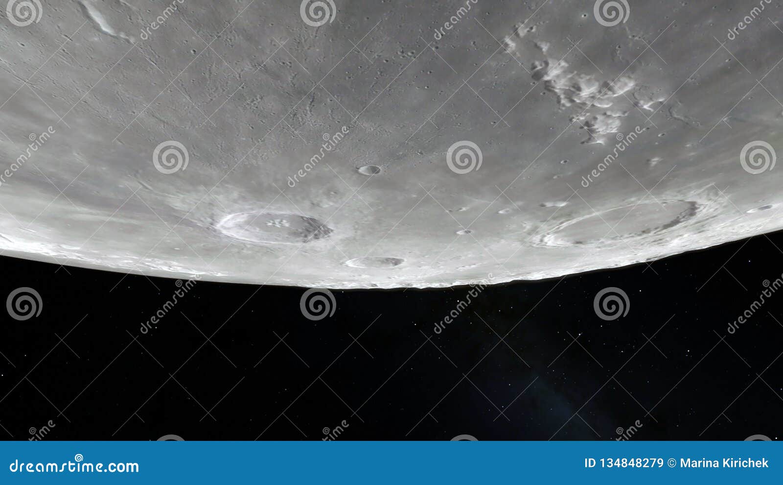 Moon in Outer Space, Surface.this Image Elements Furnished by Nasa ...