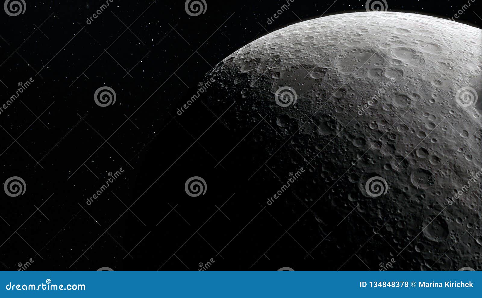 Moon in Outer Space, Surface.this Image Elements Furnished by Nasa ...