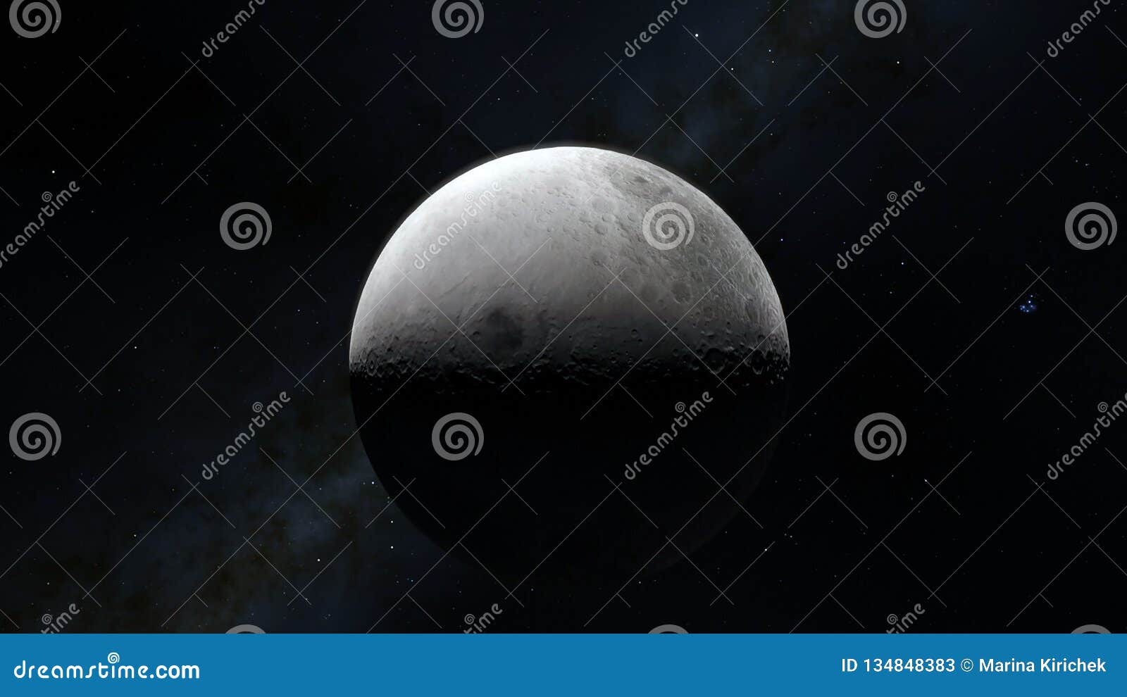 Moon in Outer Space, Surface.this Image Elements Furnished by Nasa ...