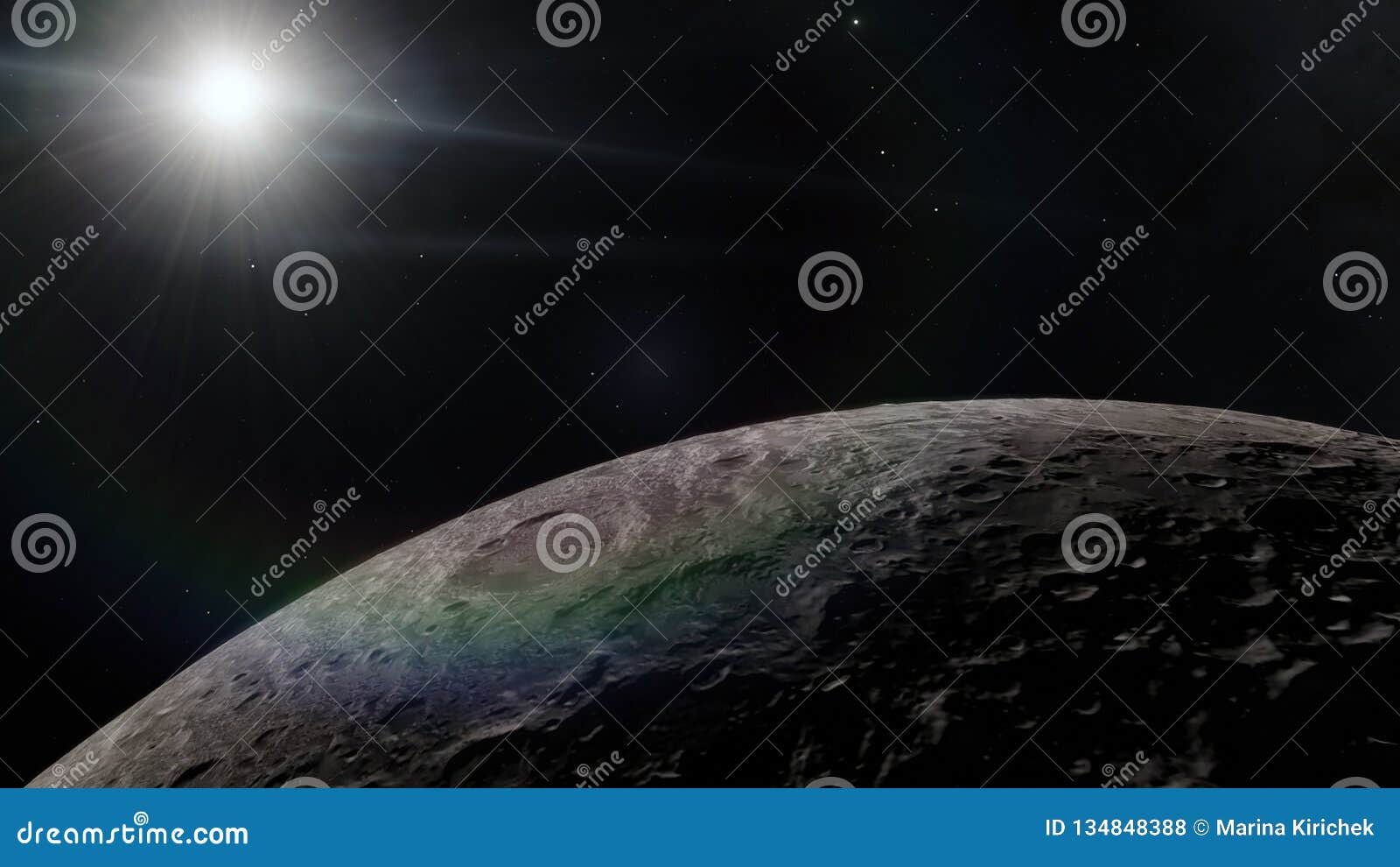 Moon in Outer Space, Surface.this Image Elements Furnished by Nasa ...