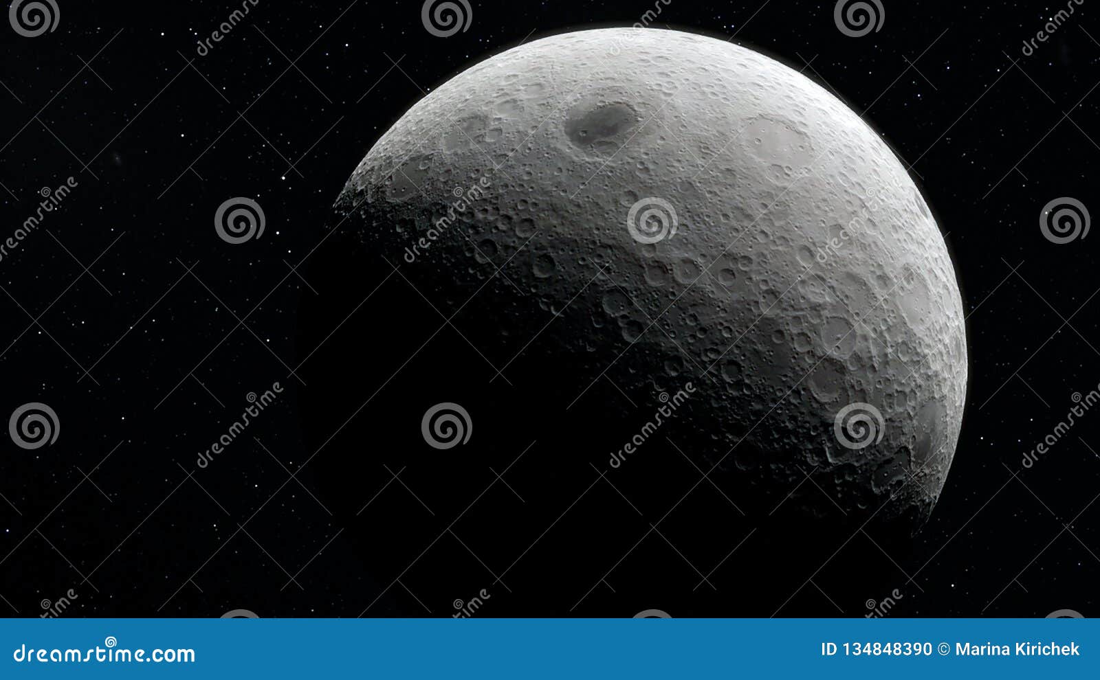 Moon in Outer Space, Surface.this Image Elements Furnished by Nasa ...