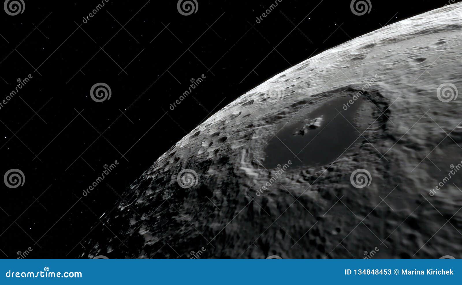 Moon in Outer Space, Surface.this Image Elements Furnished by Nasa ...