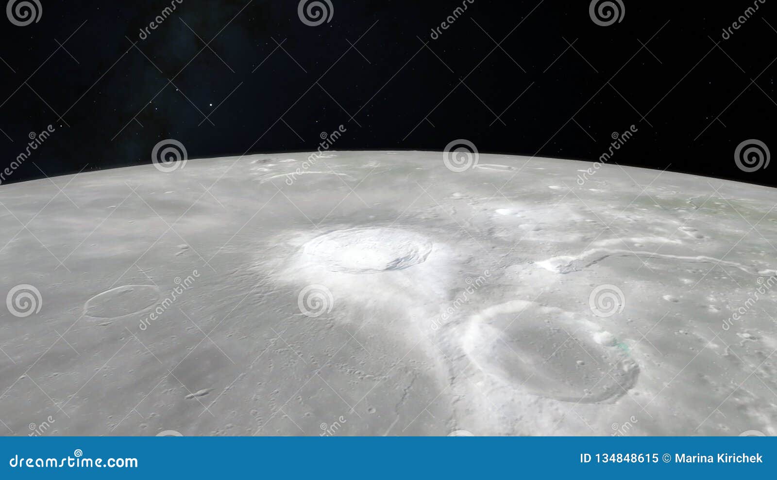 Moon in Outer Space, Surface.this Image Elements Furnished by Nasa ...