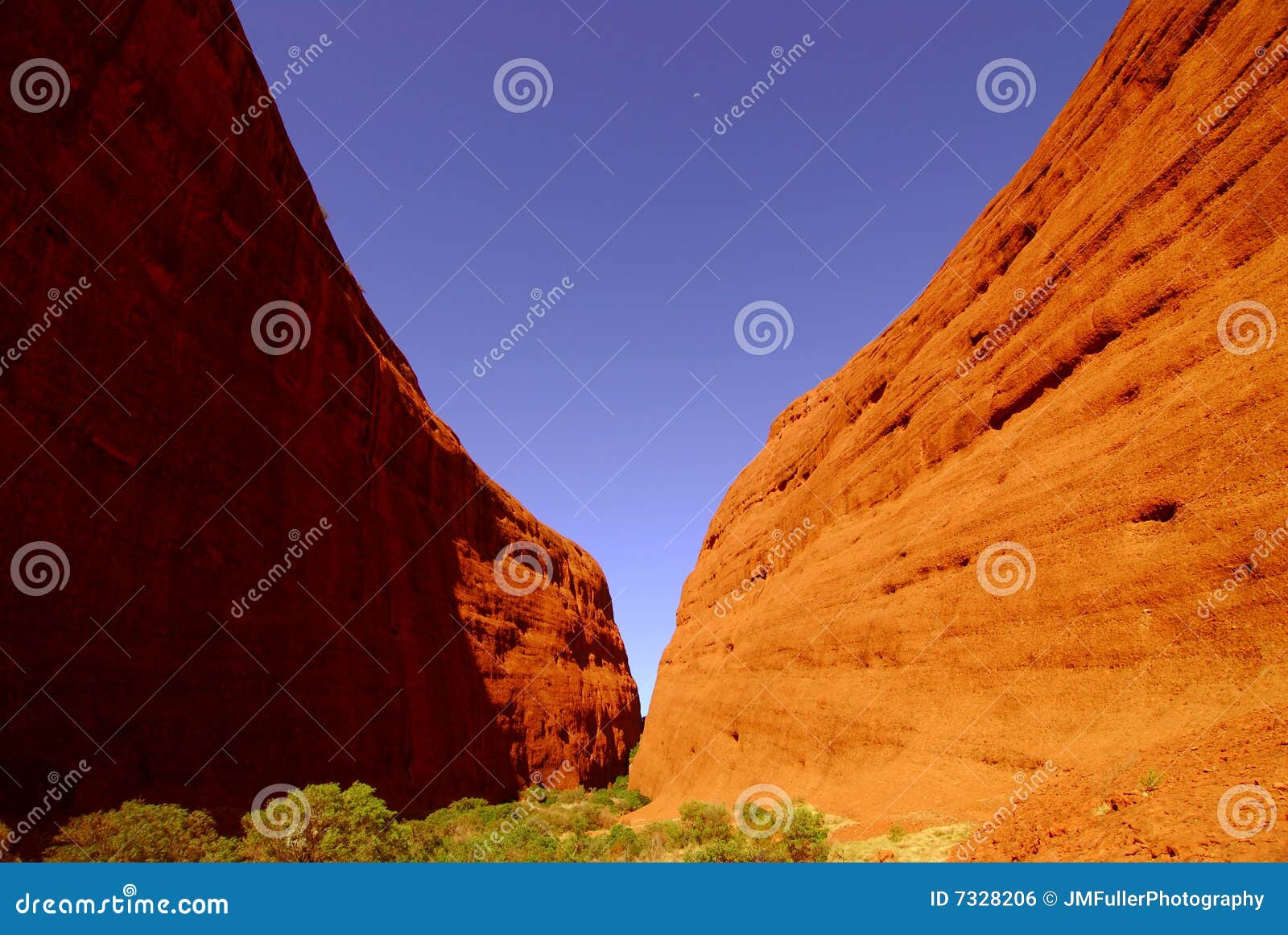 Moon Over a Red Rock Canyon. Stock Photo - Image of strata, cliff: 7328206