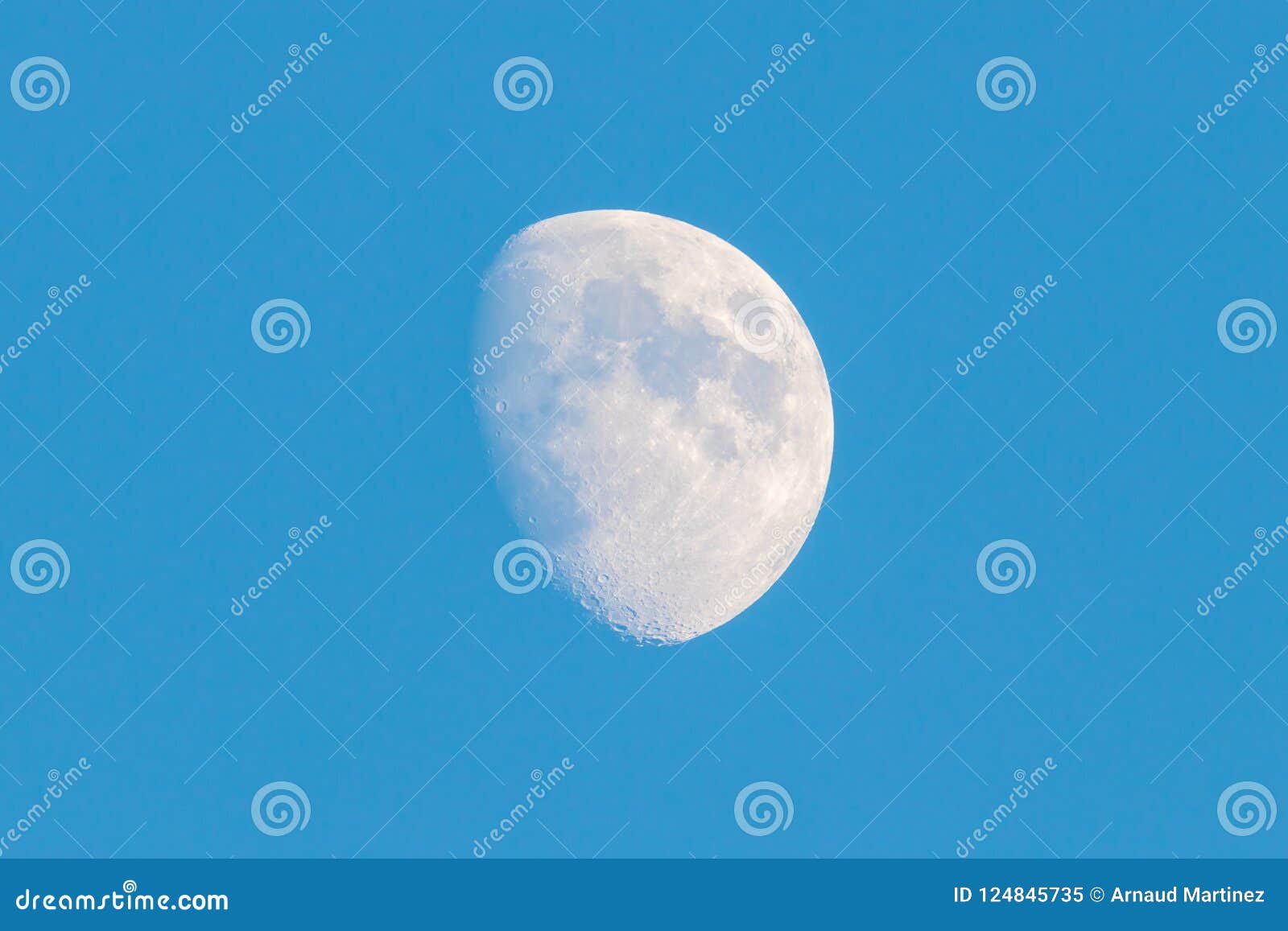 Moon from the Paris sky stock image. Image of mountains - 124845735