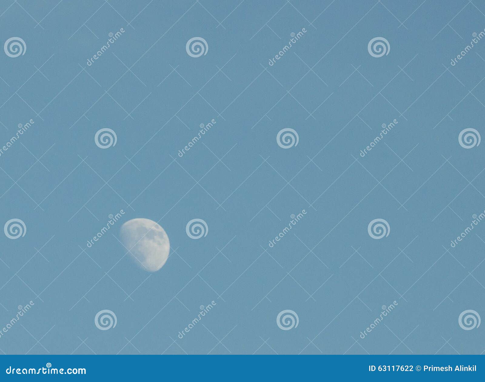 Moon, Partial Lunar Eclipse Los Angeles, California Royalty-Free Stock ...