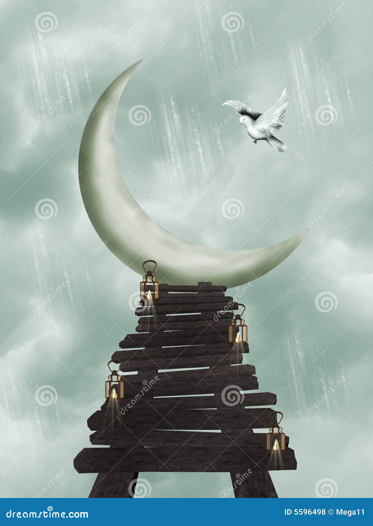 Moon path stock illustration. Illustration of mega11, home - 5596498