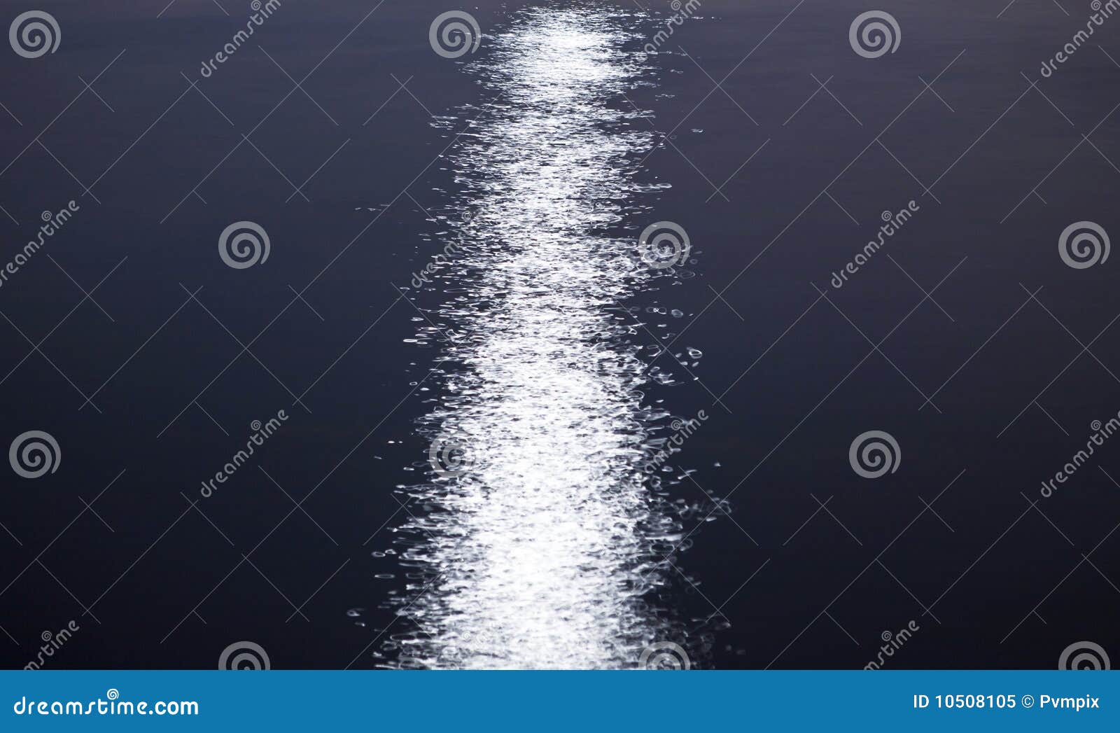 Moon Path in Sea stock image. Image of light, ocean, horizon - 10508105