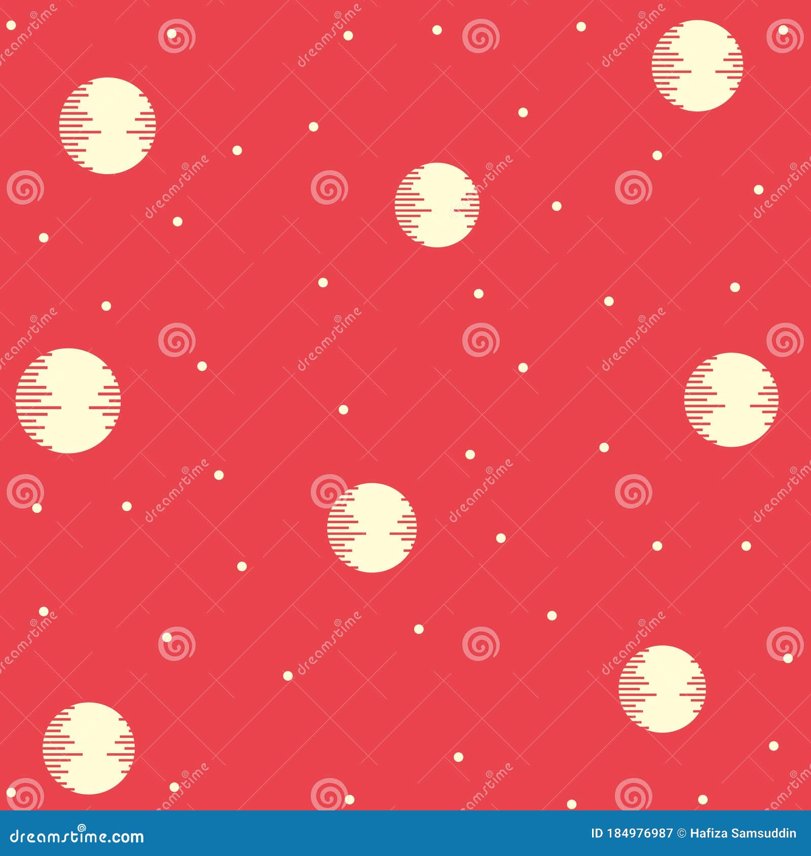 Moon Pattern Background. Vector Illustration Decorative Design Stock ...
