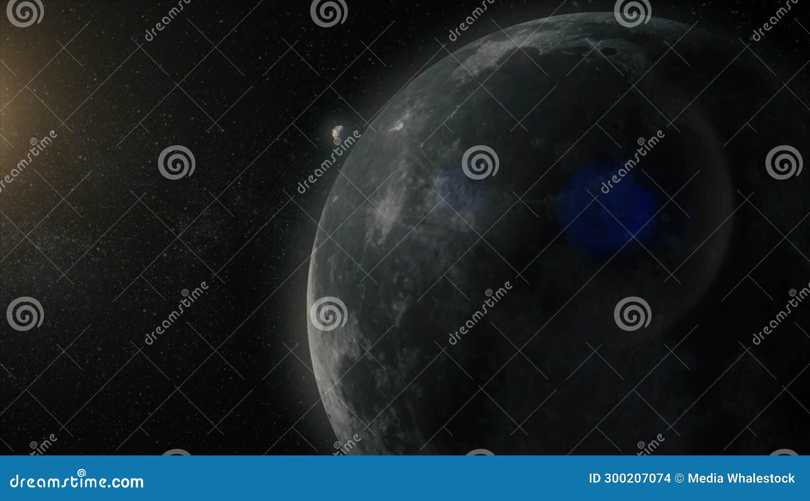 Moon Phases Realistic Fit Height Loop. Animation Moon Phases with Light ...