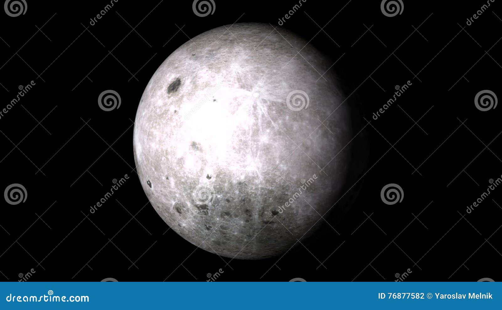 Moon Phases with Solid Black Shadow on Solid Black Background. Stock ...