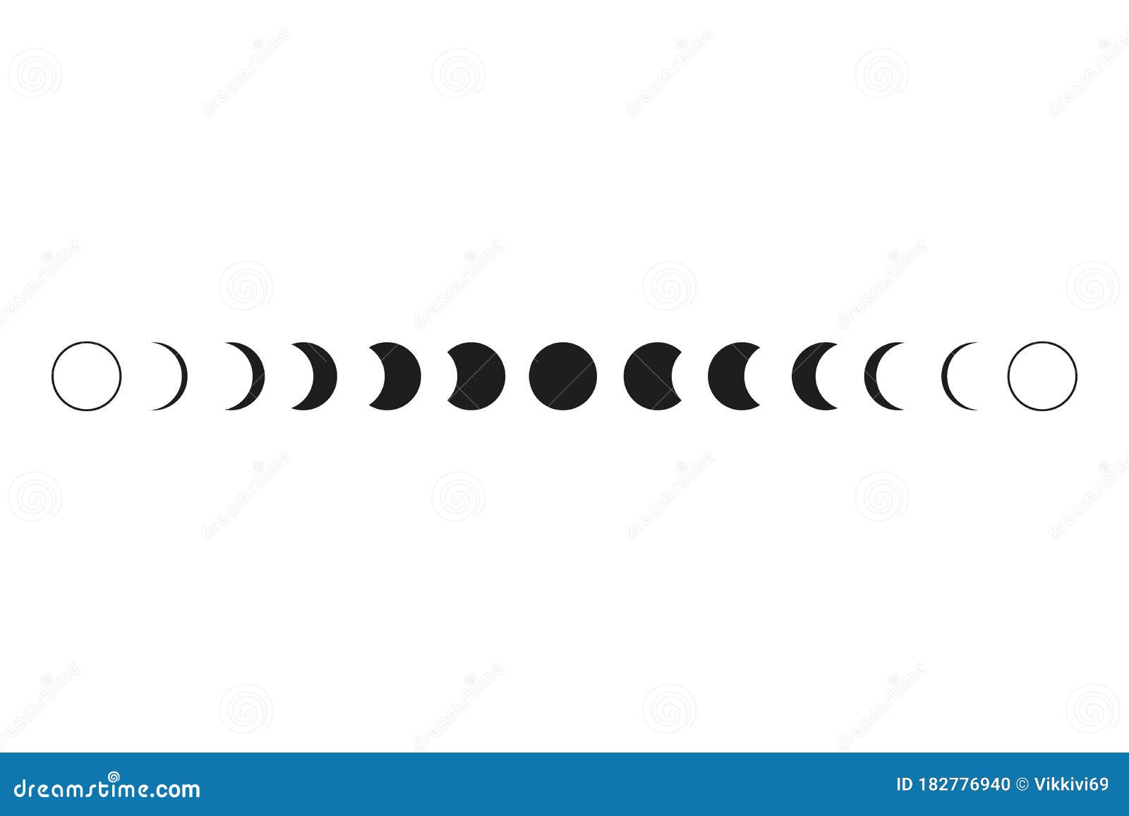 Moon Phases. Vector Illustration Stock Vector - Illustration of vector ... Moon Phases. Vector Illustration Stock Vector - Illustration of vector ...
