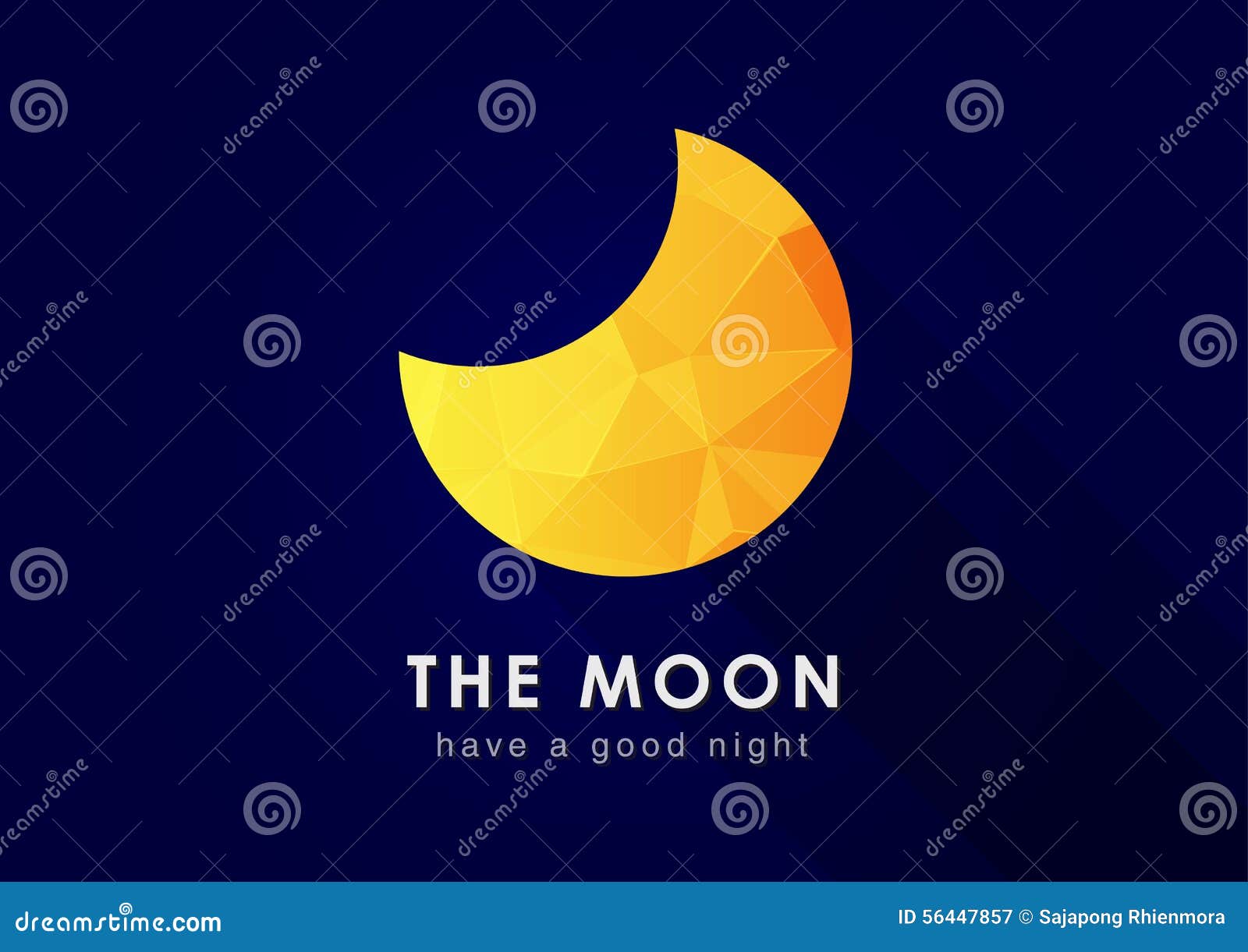 The Moon with a Pixel Diamond Texture. Stock Vector - Illustration of ...