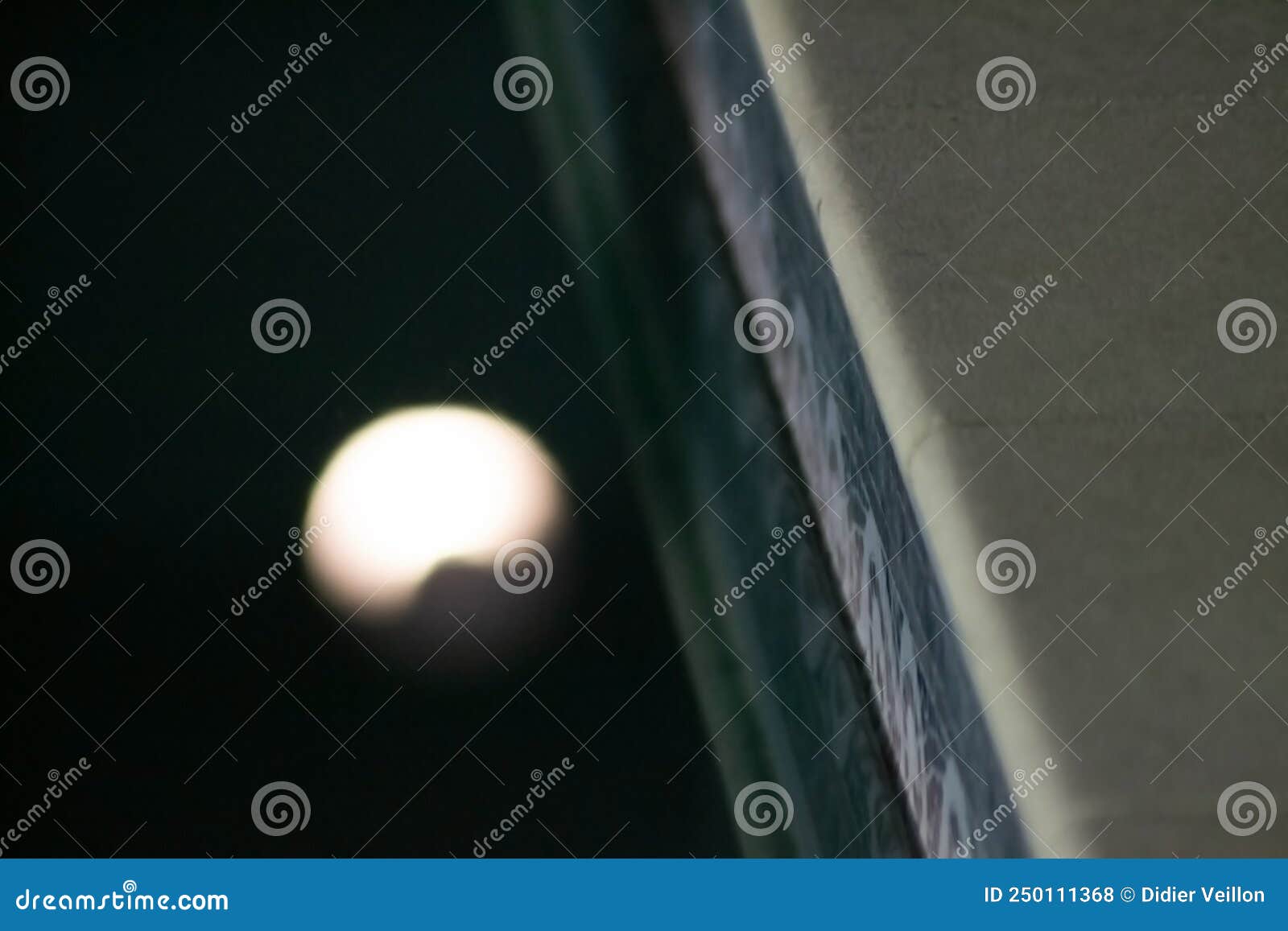 The Reflection Of The Moon In The Pond, Clear Night, Moonlight Royalty ...