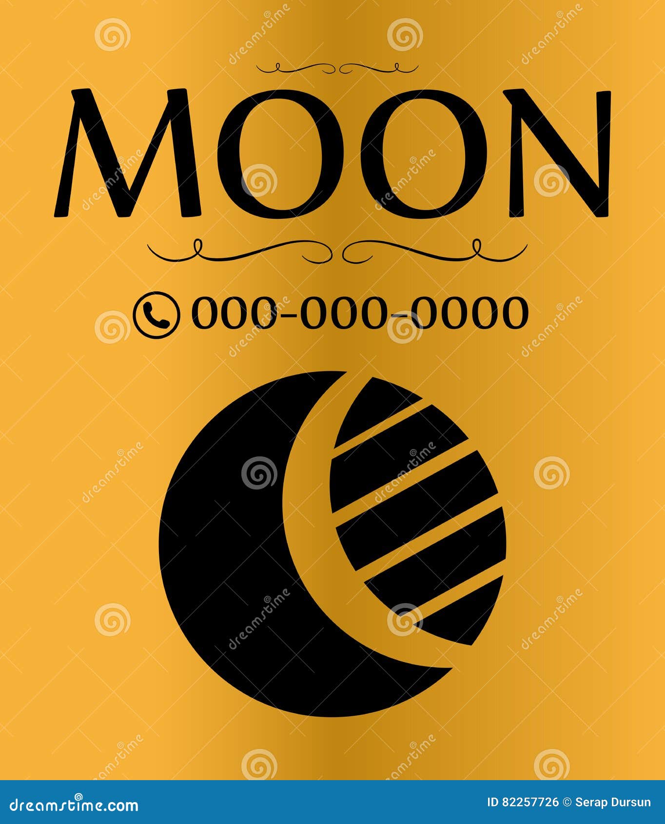 Moon Poster Concept Design stock vector. Illustration of astronomy ...
