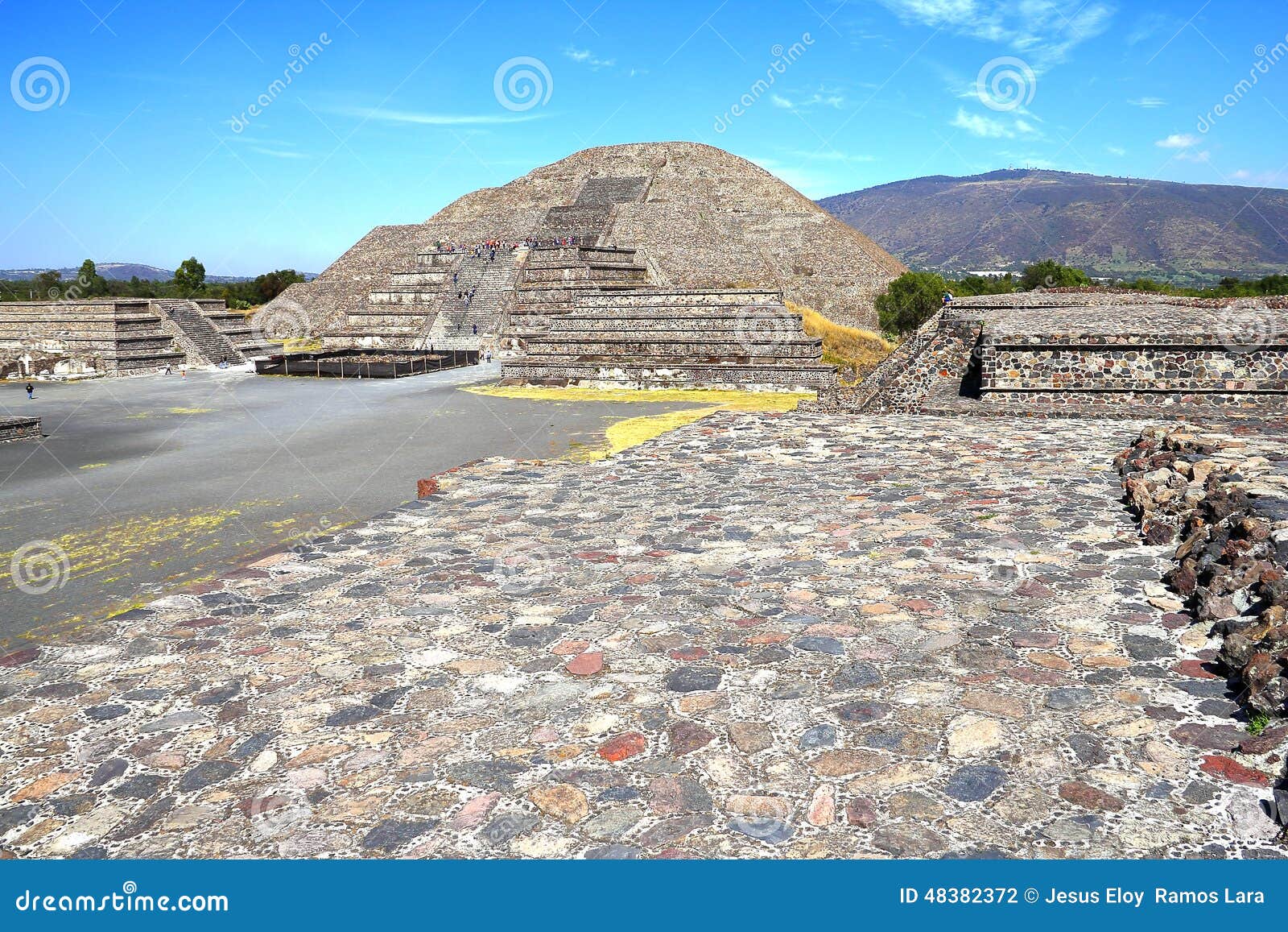 Moon Pyramid in Teotihuacan Mexico IX Stock Photo - Image of moon ...