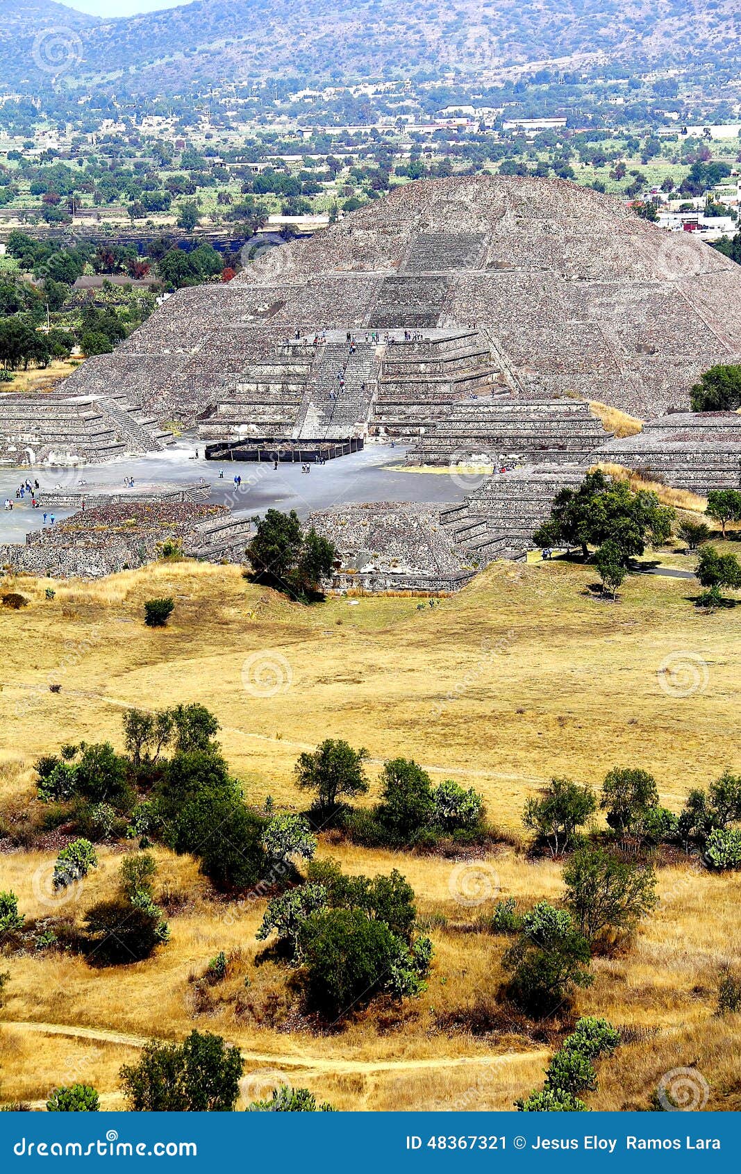Moon Pyramid in Teotihuacan Mexico V Stock Image - Image of touristic ...