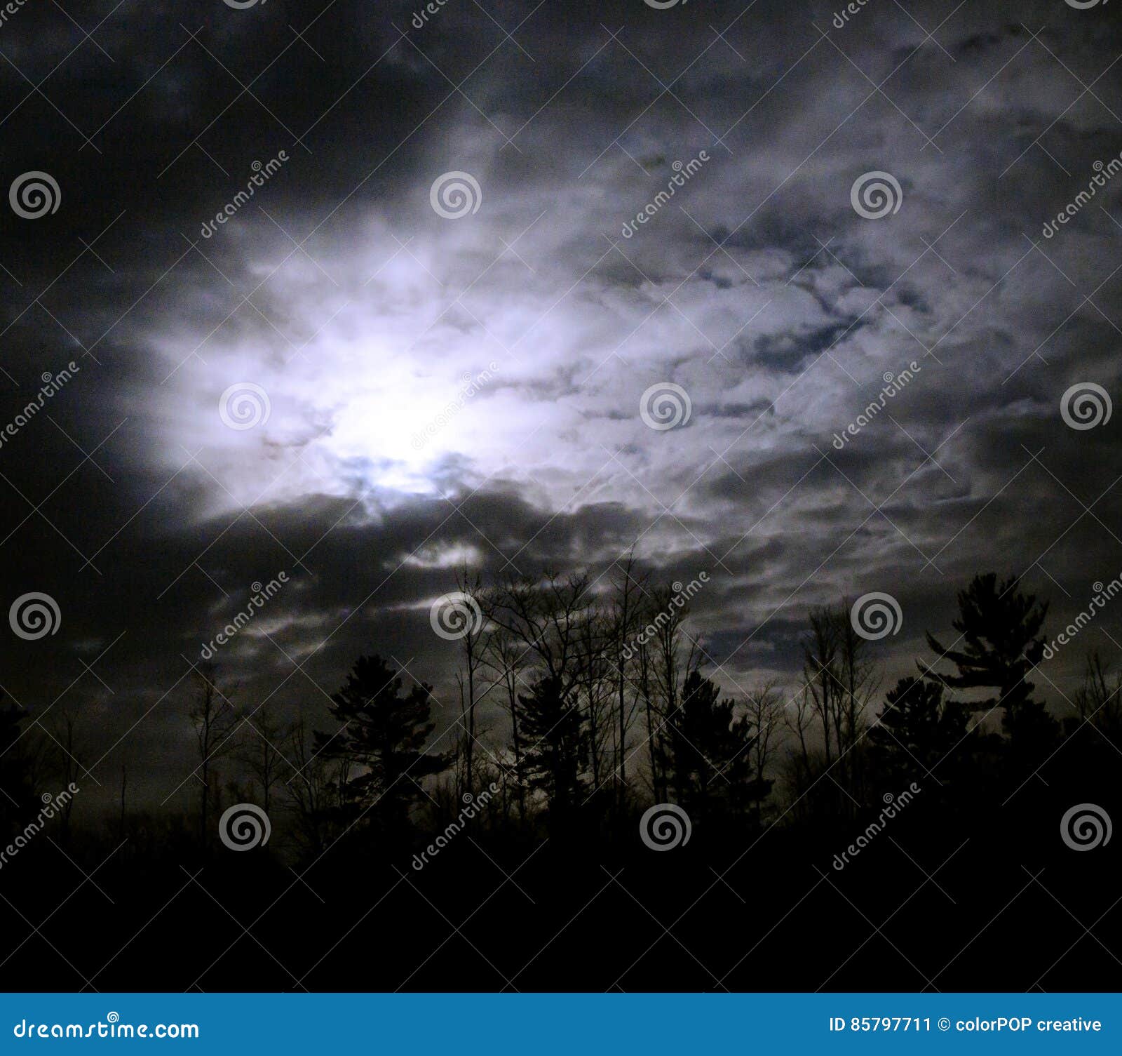 Moon Rays stock image. Image of rays, moon, nightscape - 85797711