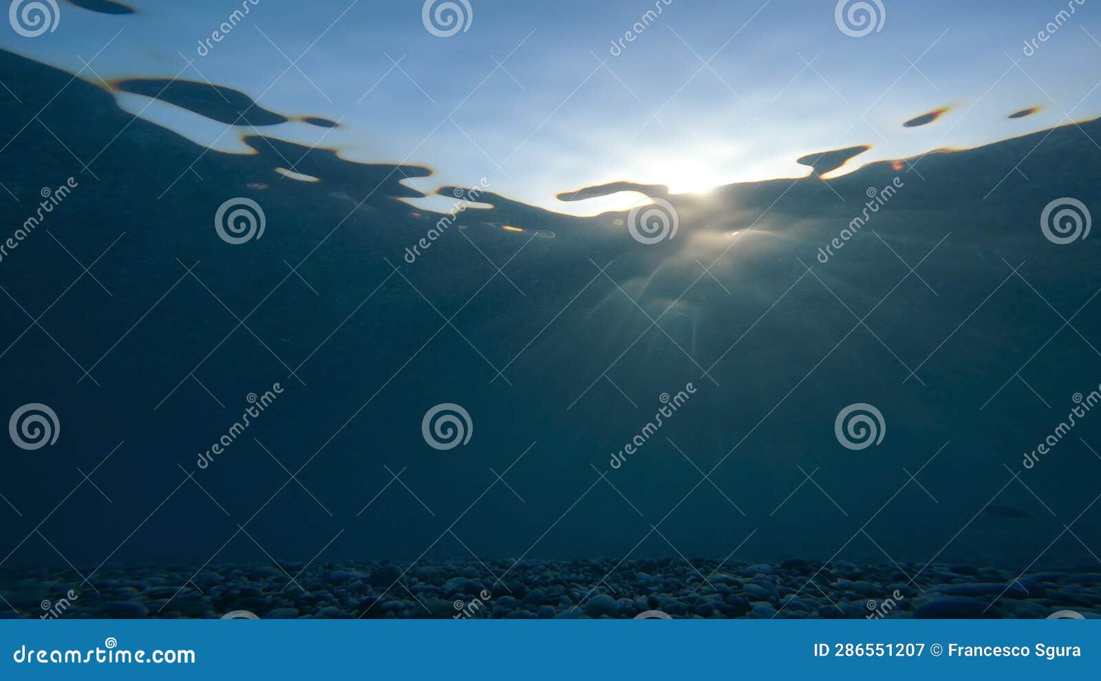 Moon Reflection Underwater in the Ocean Stock Video - Video of wave ...