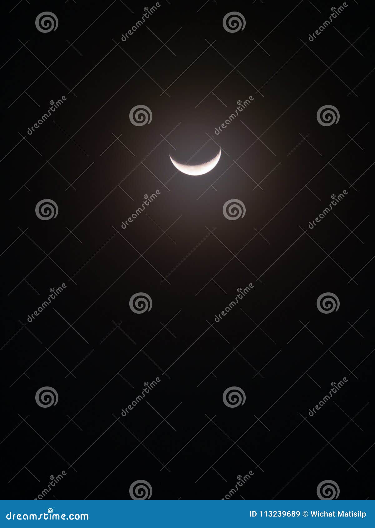 Moon Reflects Light Like a Wide Smile Stock Image - Image of bright ...
