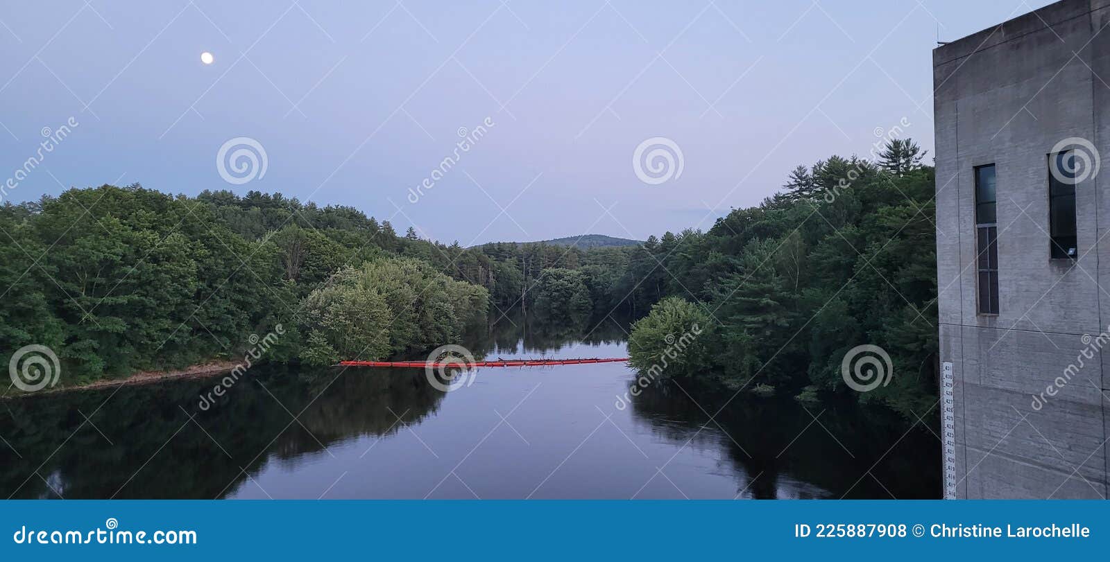 Moon resevoir dam stock photo. Image of moon, plant - 225887908