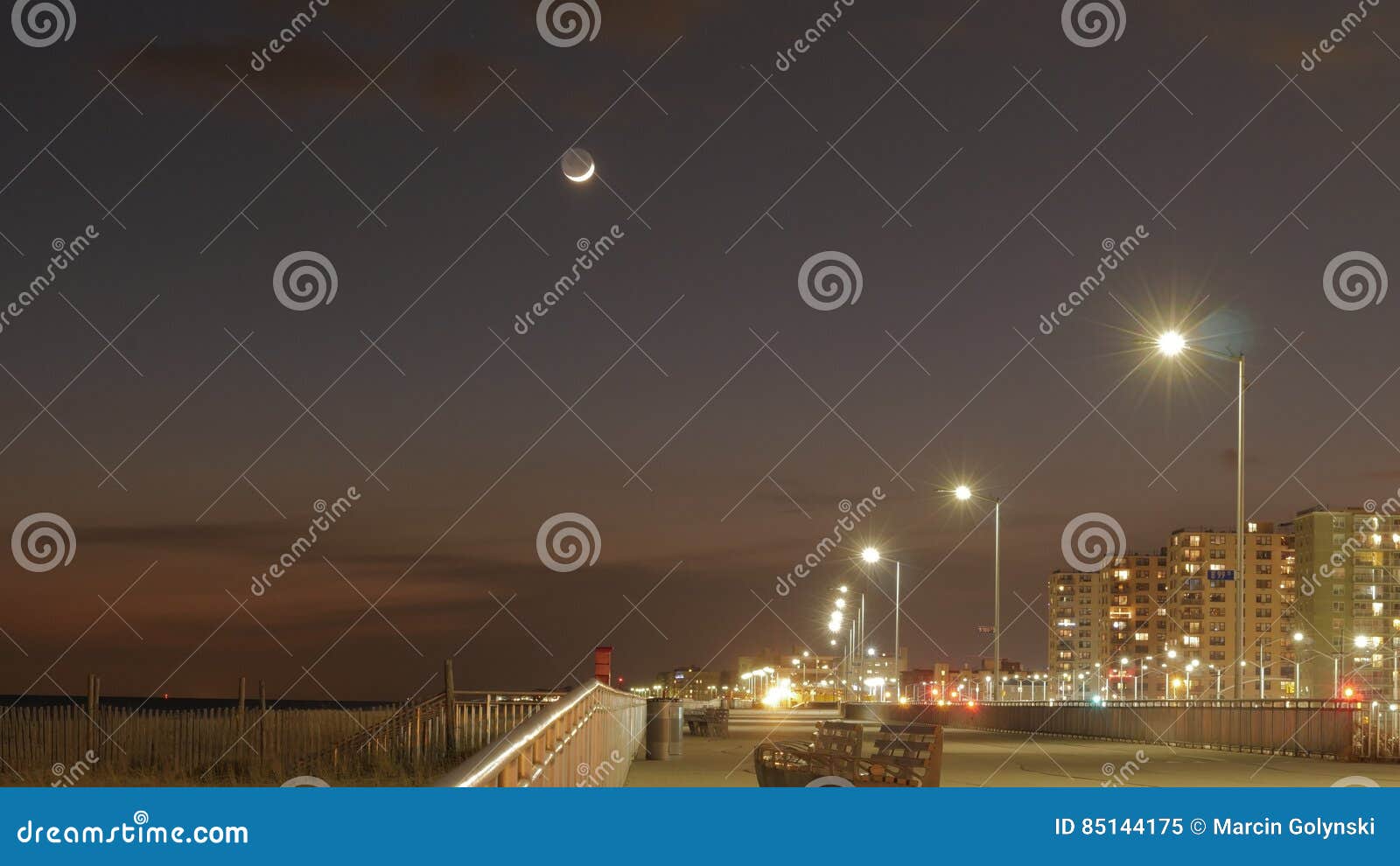 Moon Right after the Sunset Stock Image - Image of right, sunset: 85144175