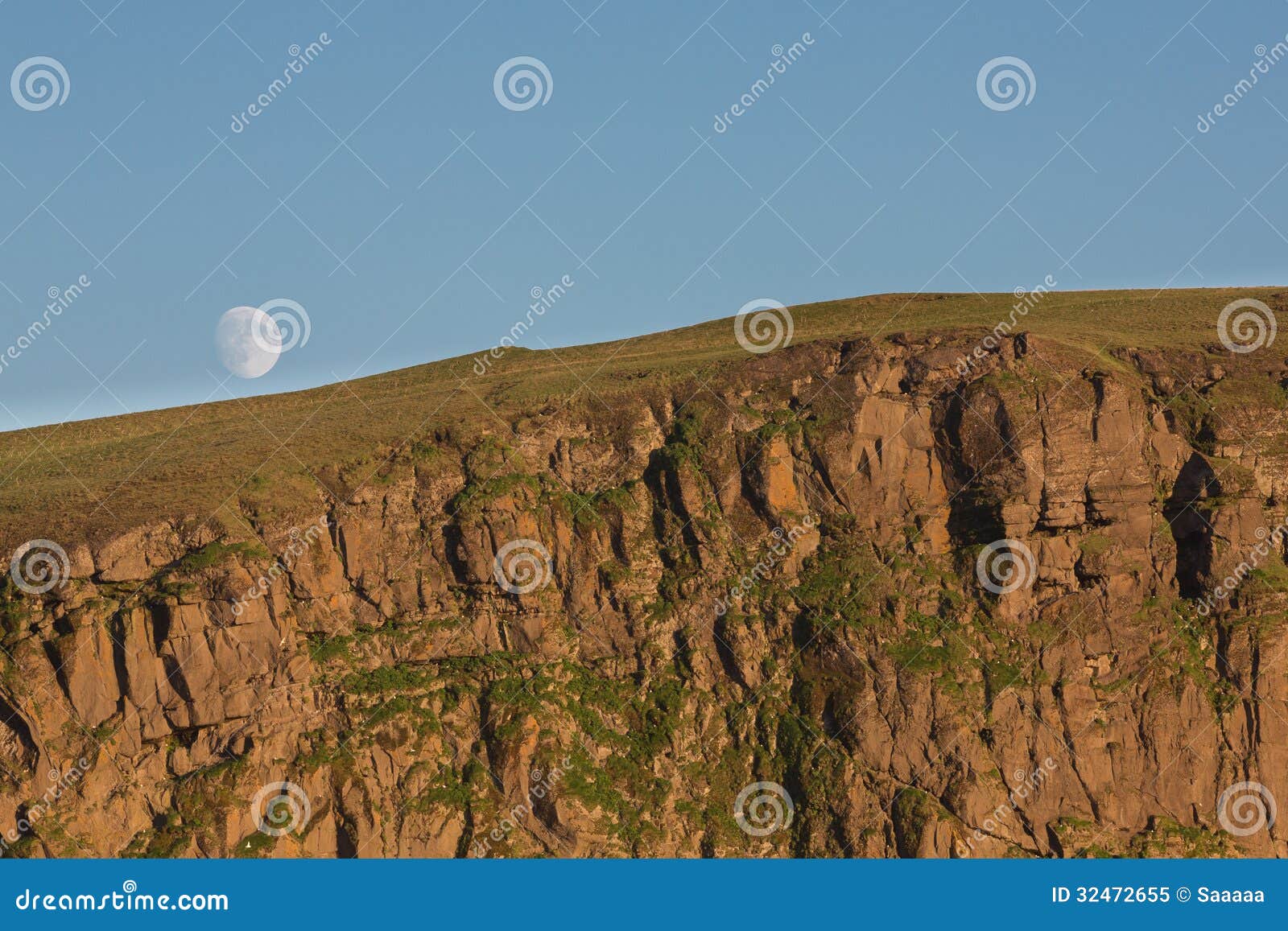 Moon rise stock image. Image of closeup, mass, rock, iceland - 32472655