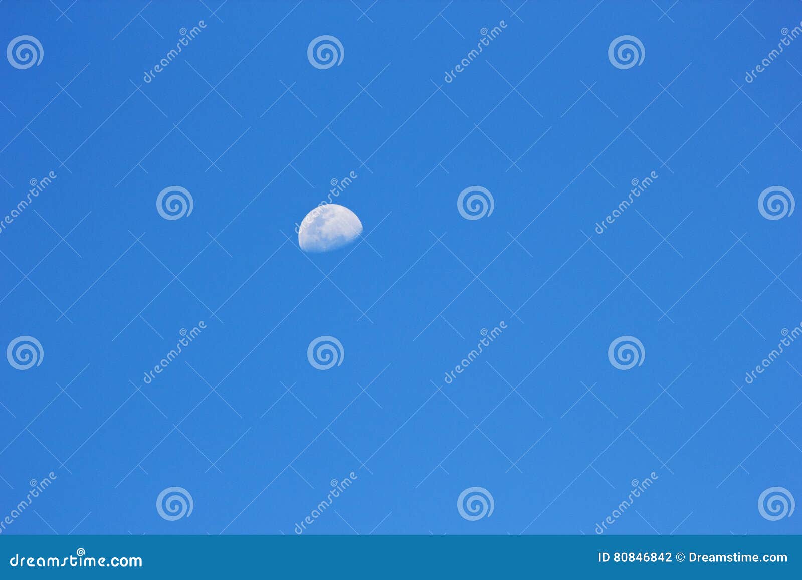 Moon Rising in Early Evening Sky Stock Photo - Image of rising, space ...