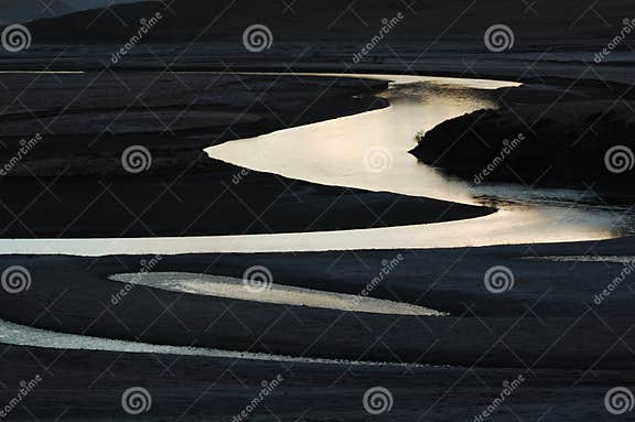 Moon river 3 stock image. Image of tibet, crescent, plateau - 4463637