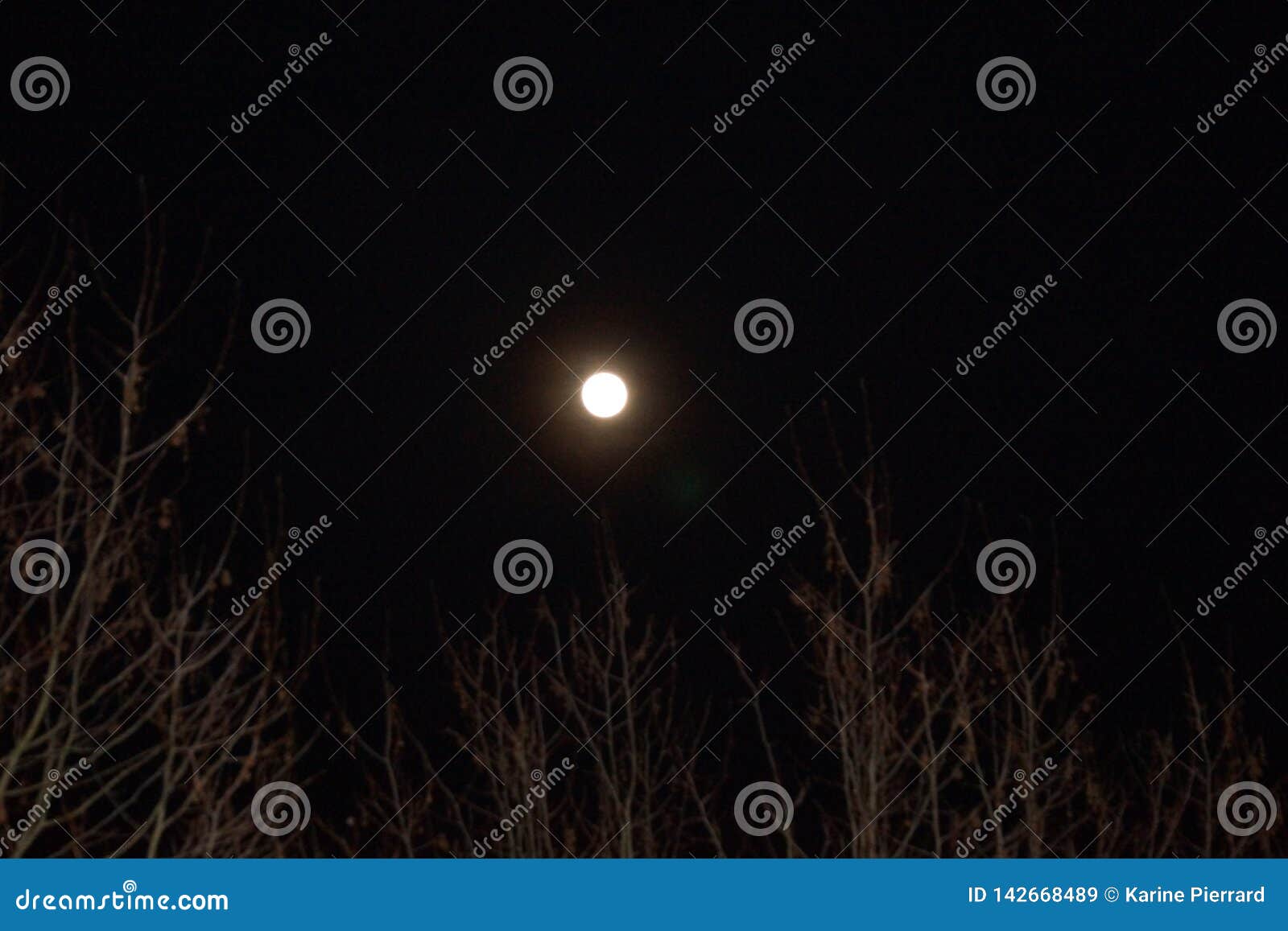 The full moon - France stock image. Image of cutout - 142668489