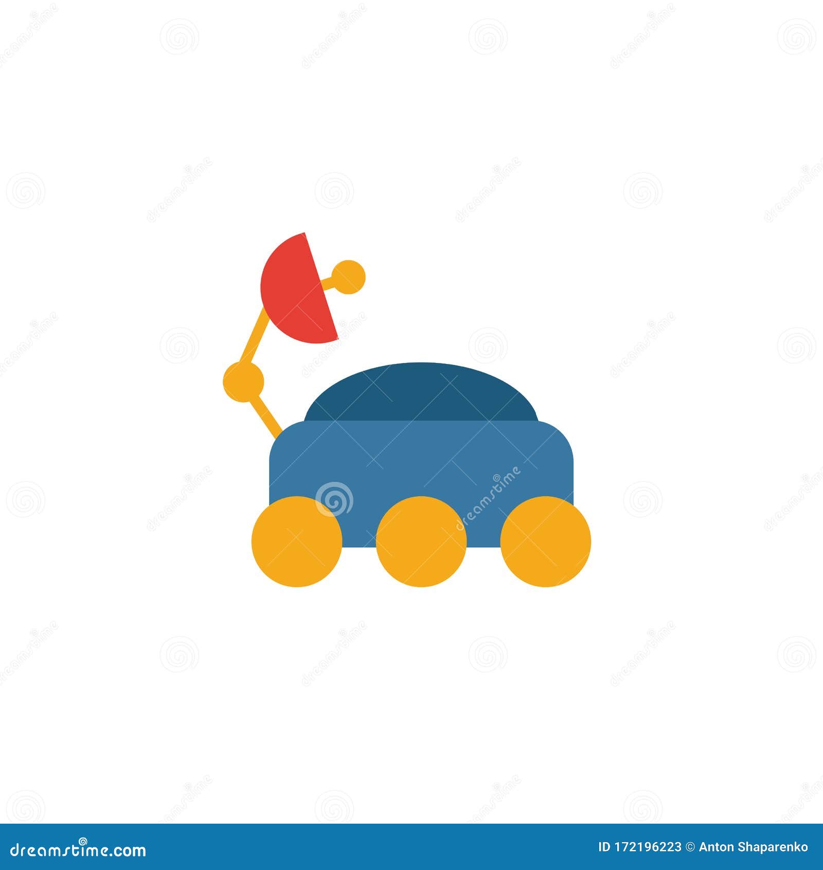Moon-Rover Icon. Simple Element from Space Icons Collection Stock ...