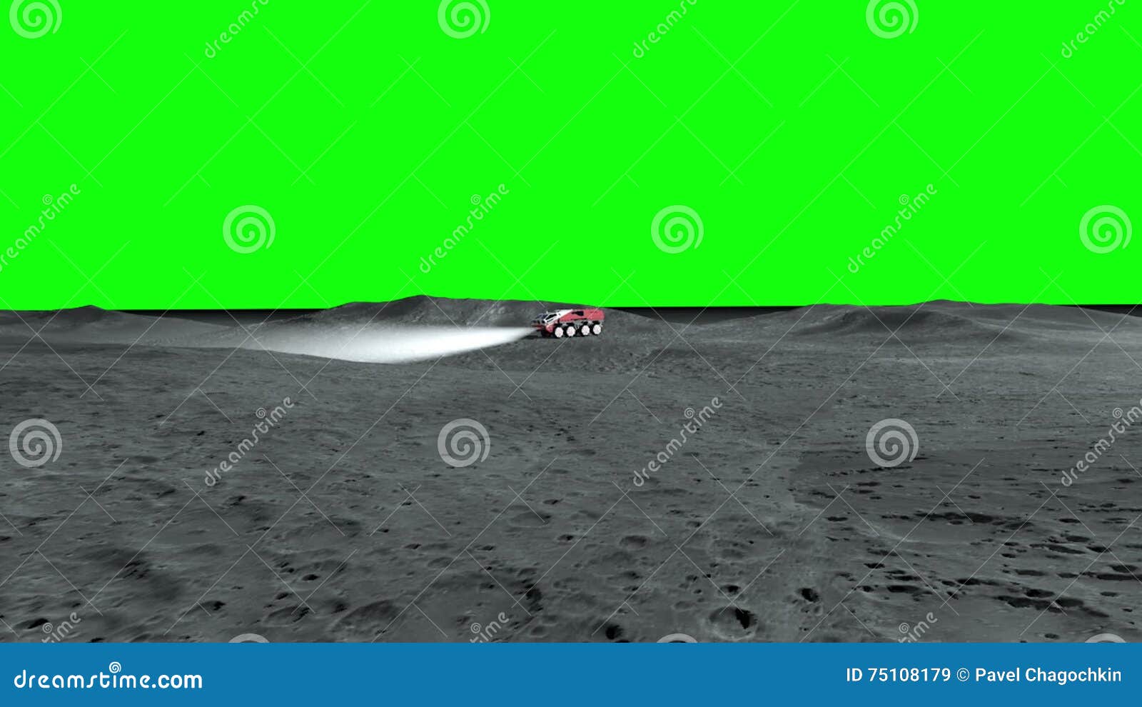 Moon Rover on the Moon. Space Expedition Stock Video - Video of footage ...
