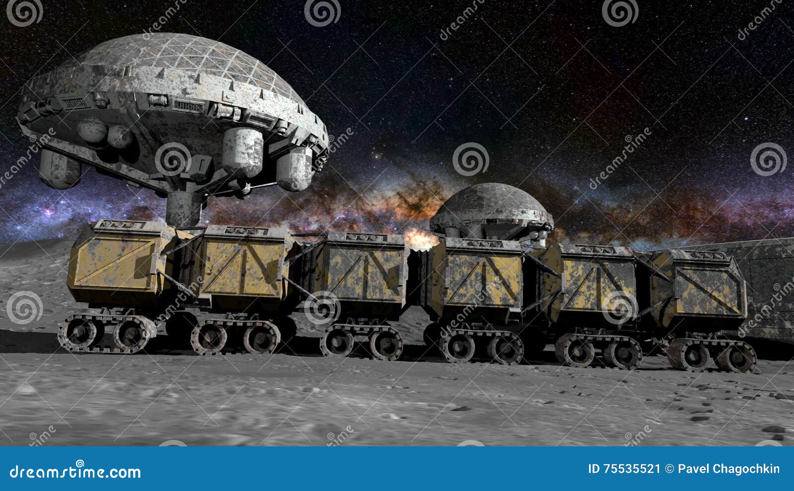 Moon Rover Moon Space Expedition Moon Surface Realistic 3D Animation ...