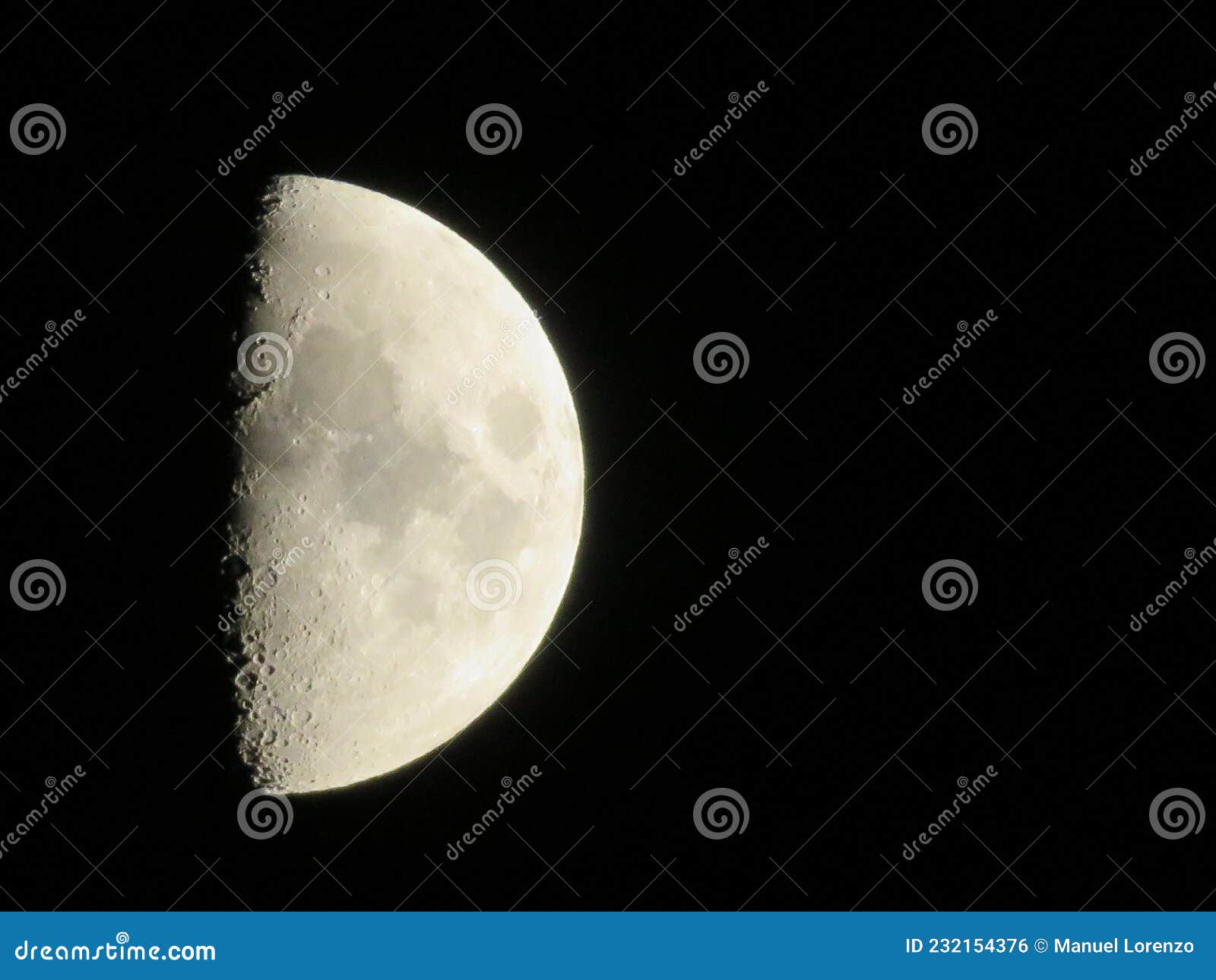 Moon Satellite Night Reflection Martian Craters Light Mystery Stock ...