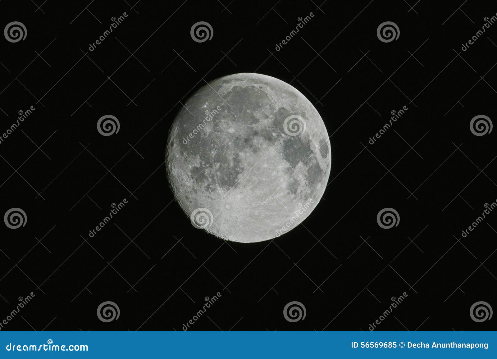 The Moon Setting in the Sky. Stock Image - Image of astronomy, earth ...
