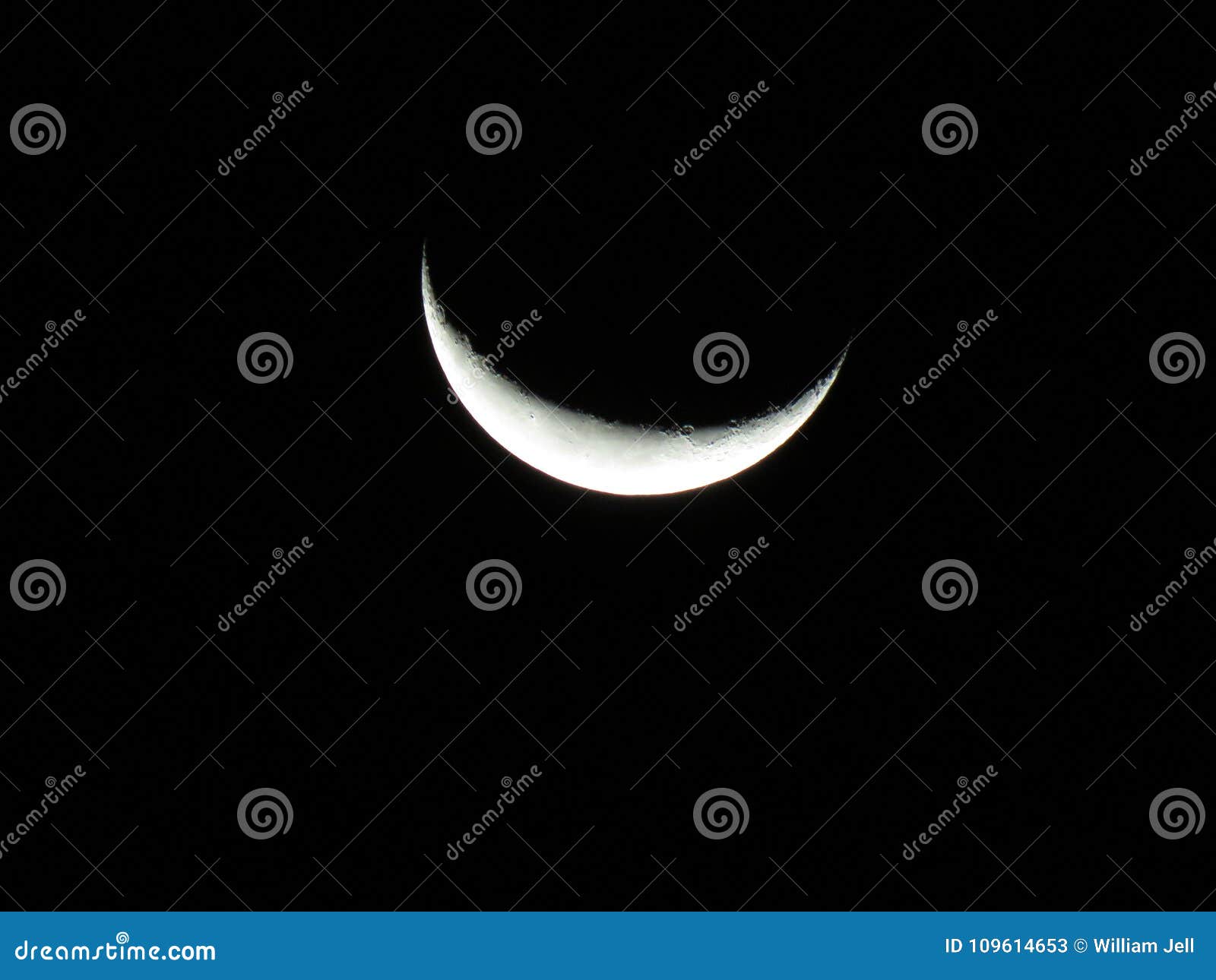 Horizontal Moon Shadow Crescent Stock Image - Image of sphere, black ...