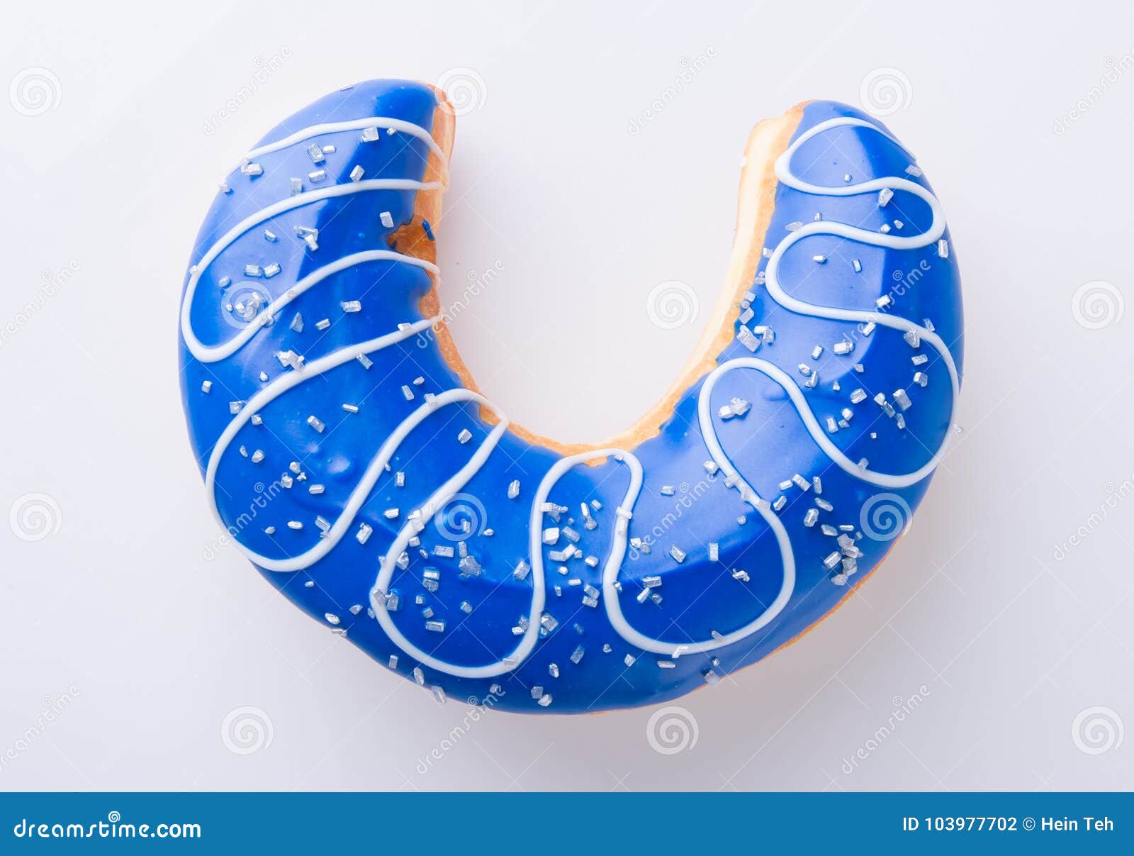 Moon Shape Donut on Background Stock Photo - Image of breakfast ...
