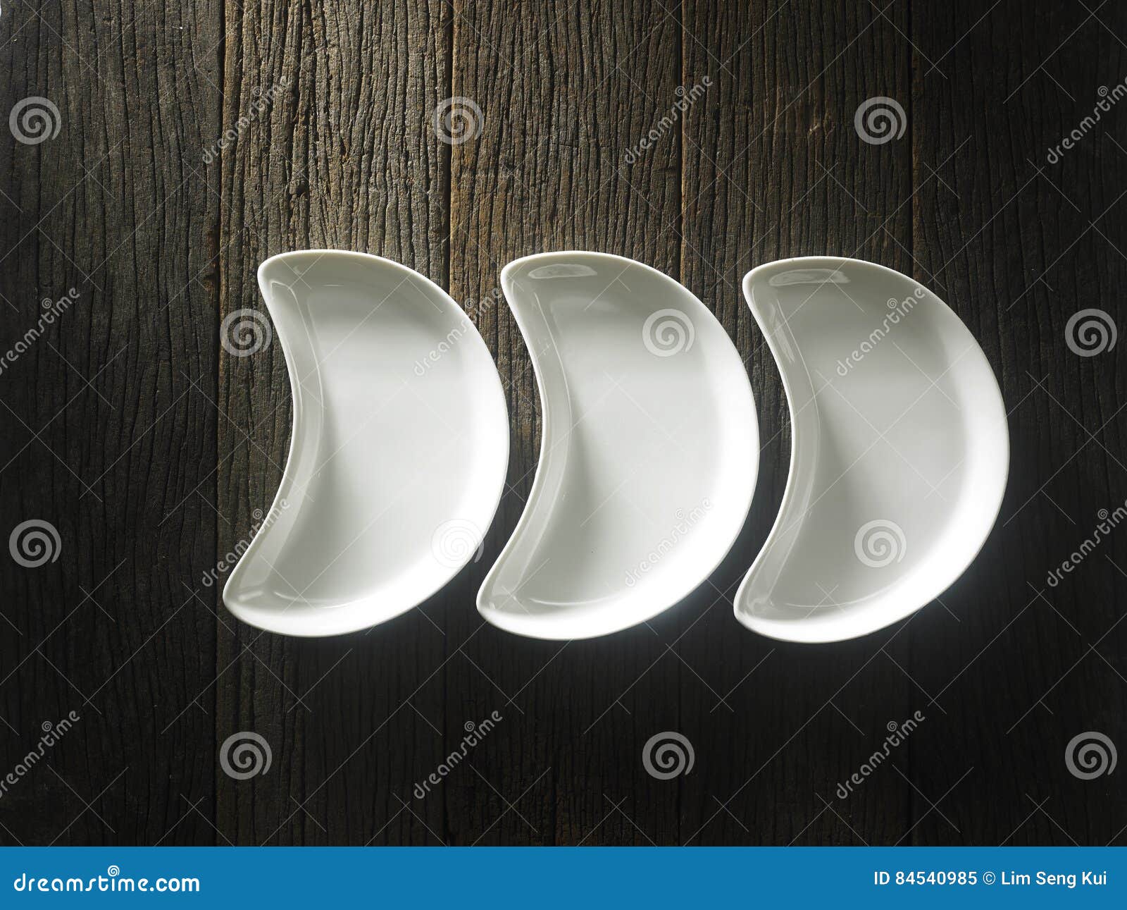 Moon shaped plate stock image. Image of tableware, studio - 84540985
